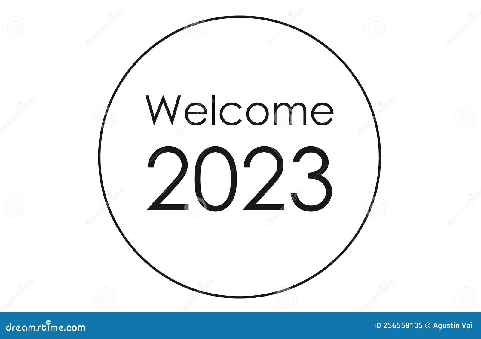 Welcome 2023 New Year Celebration Graphics Royalty-Free Stock Image ...