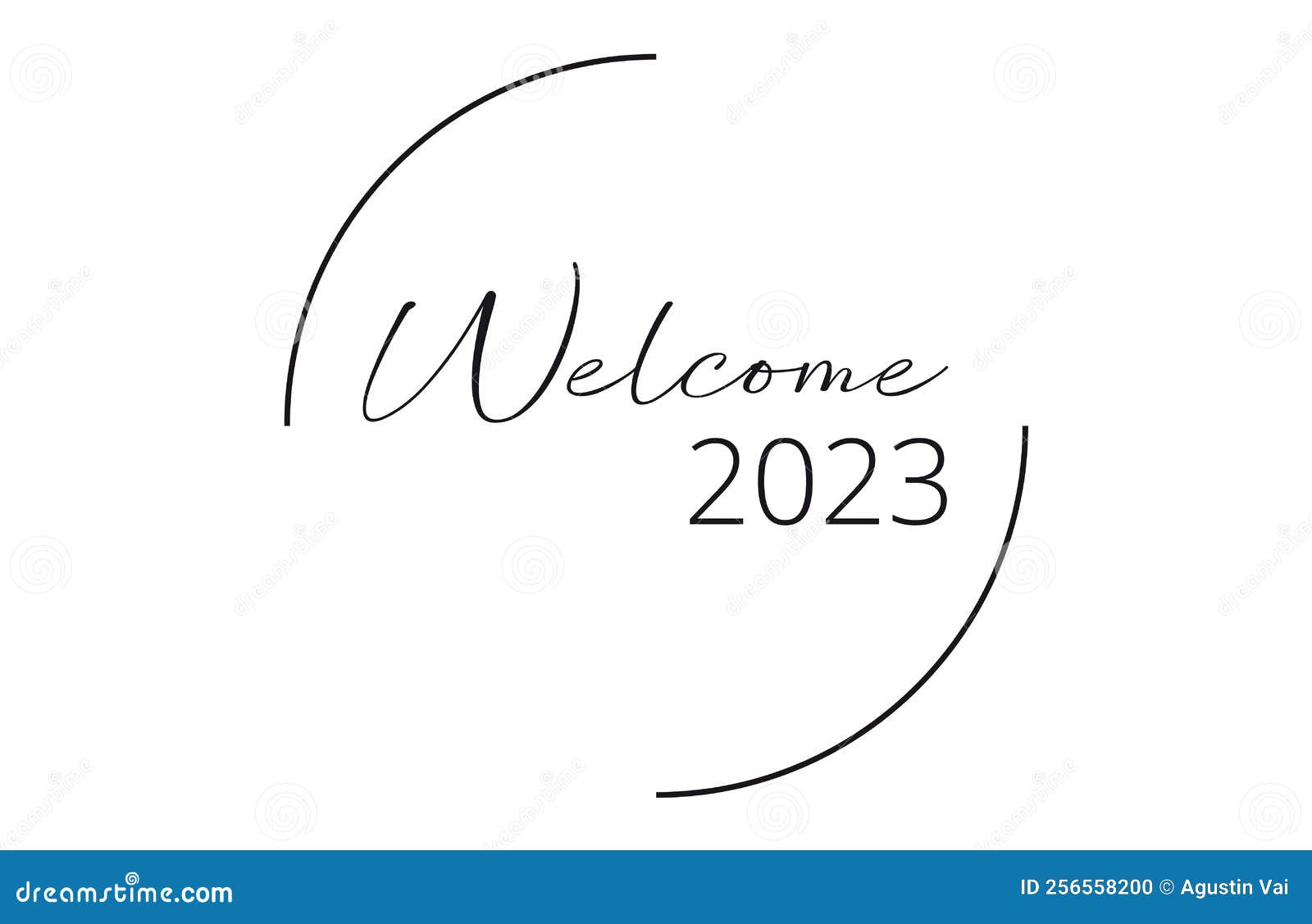 Welcome 2023 New Year.Hanging Greeting 3D Happy New Year 2023,wood ...