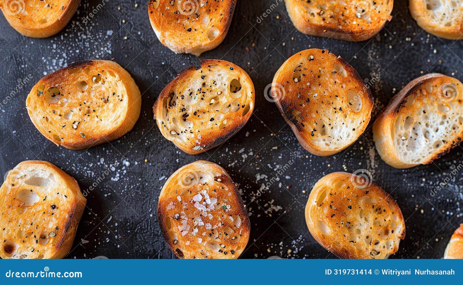 Round Well Toasted Bread Lying . Generative Ai Stock Illustration ...