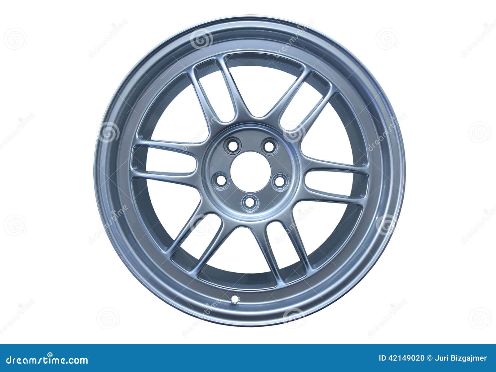 Round Wheel Rim Isolated on the White Stock Photo - Image of shape ...