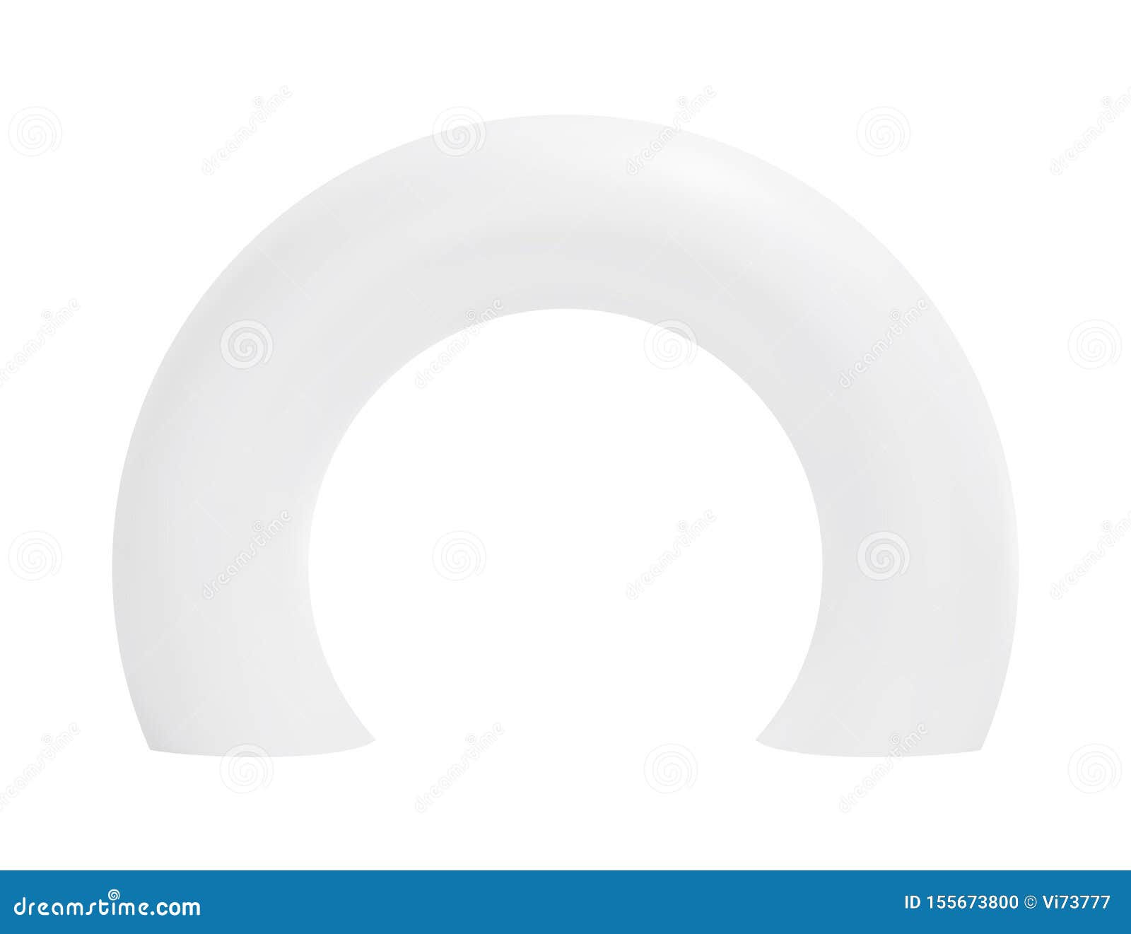 Round White Arch Template. Isolated Vector Mockup. Stock Vector ...