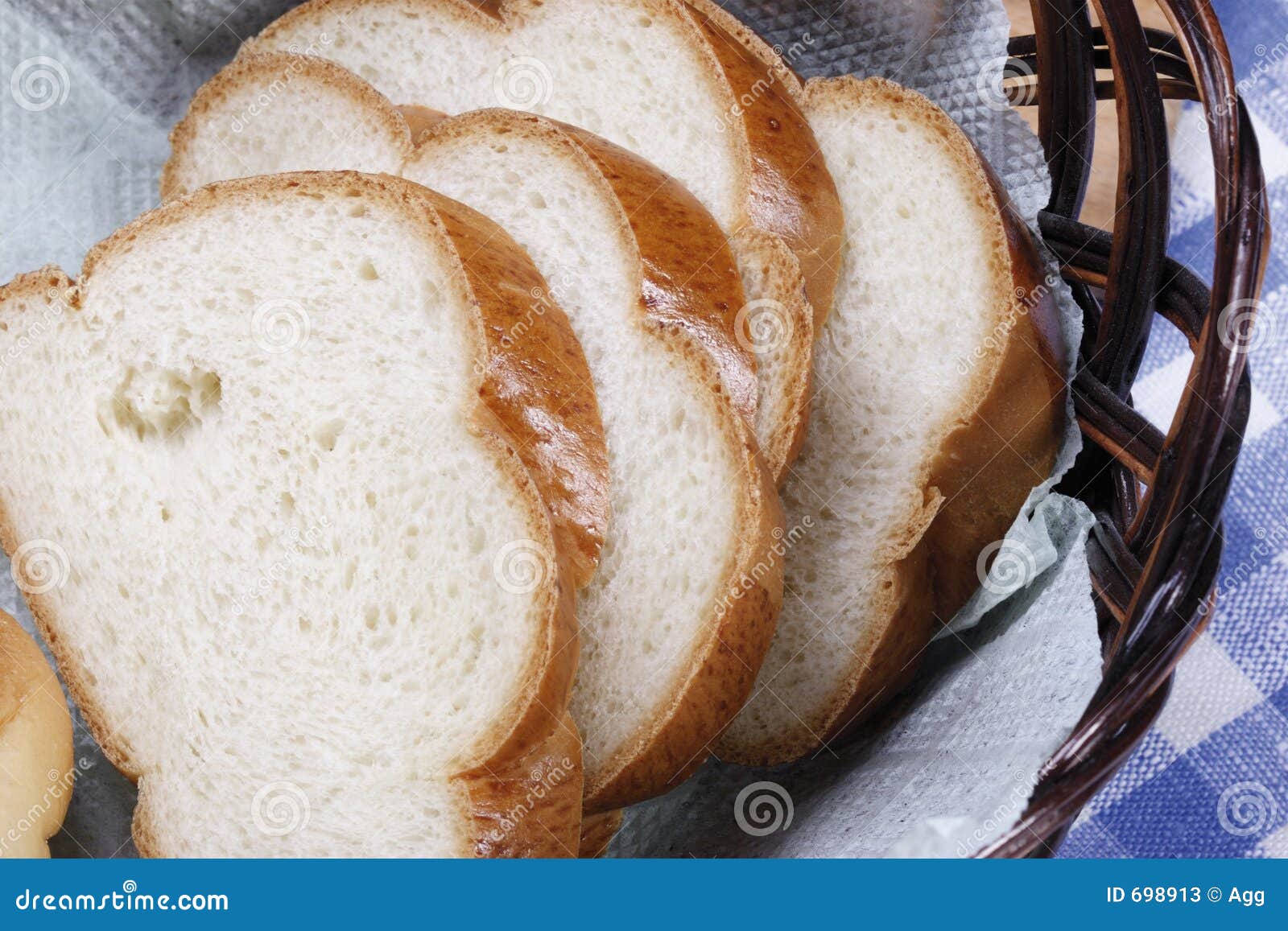 Round of white bread stock image. Image of tasty, roll - 698913