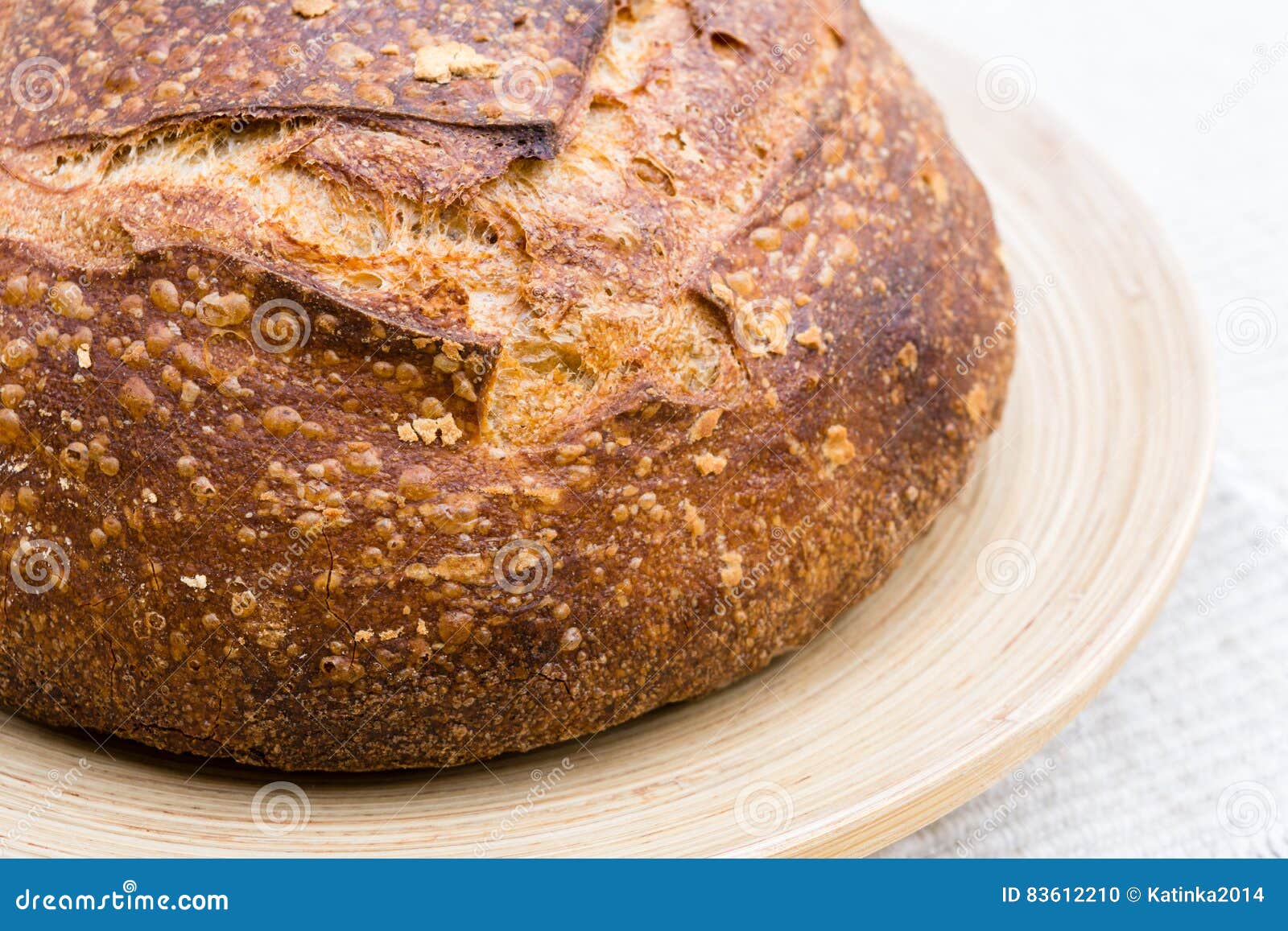 Round white bread stock photo. Image of round, artisan - 83612210