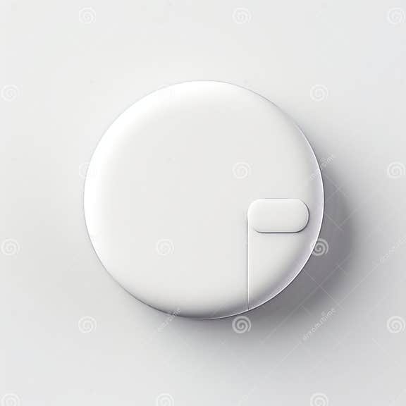 Round White Button for Versatile Design Projects, Call To Action ...