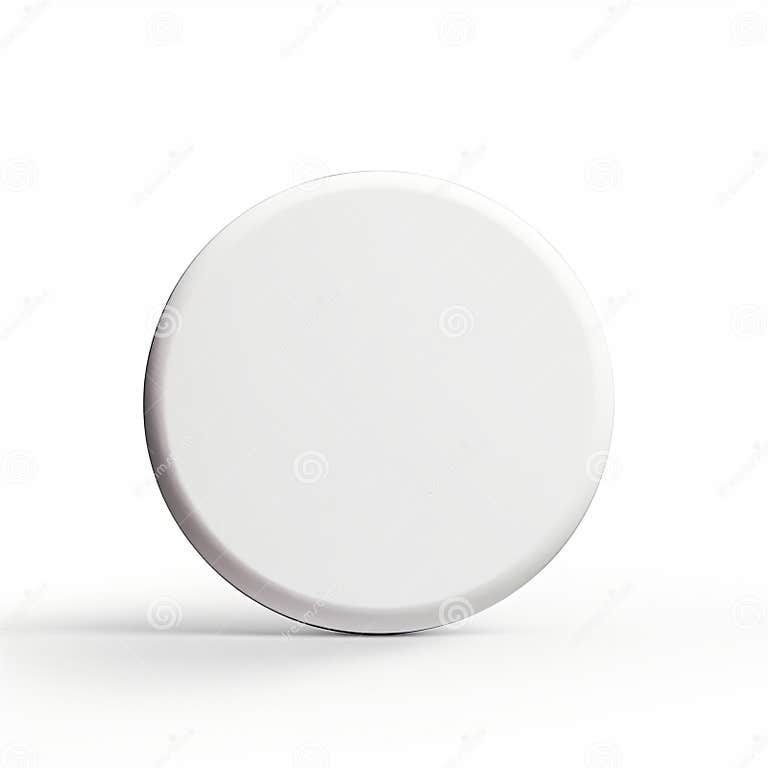 Round White Button for Versatile Design Projects, Call To Action ...