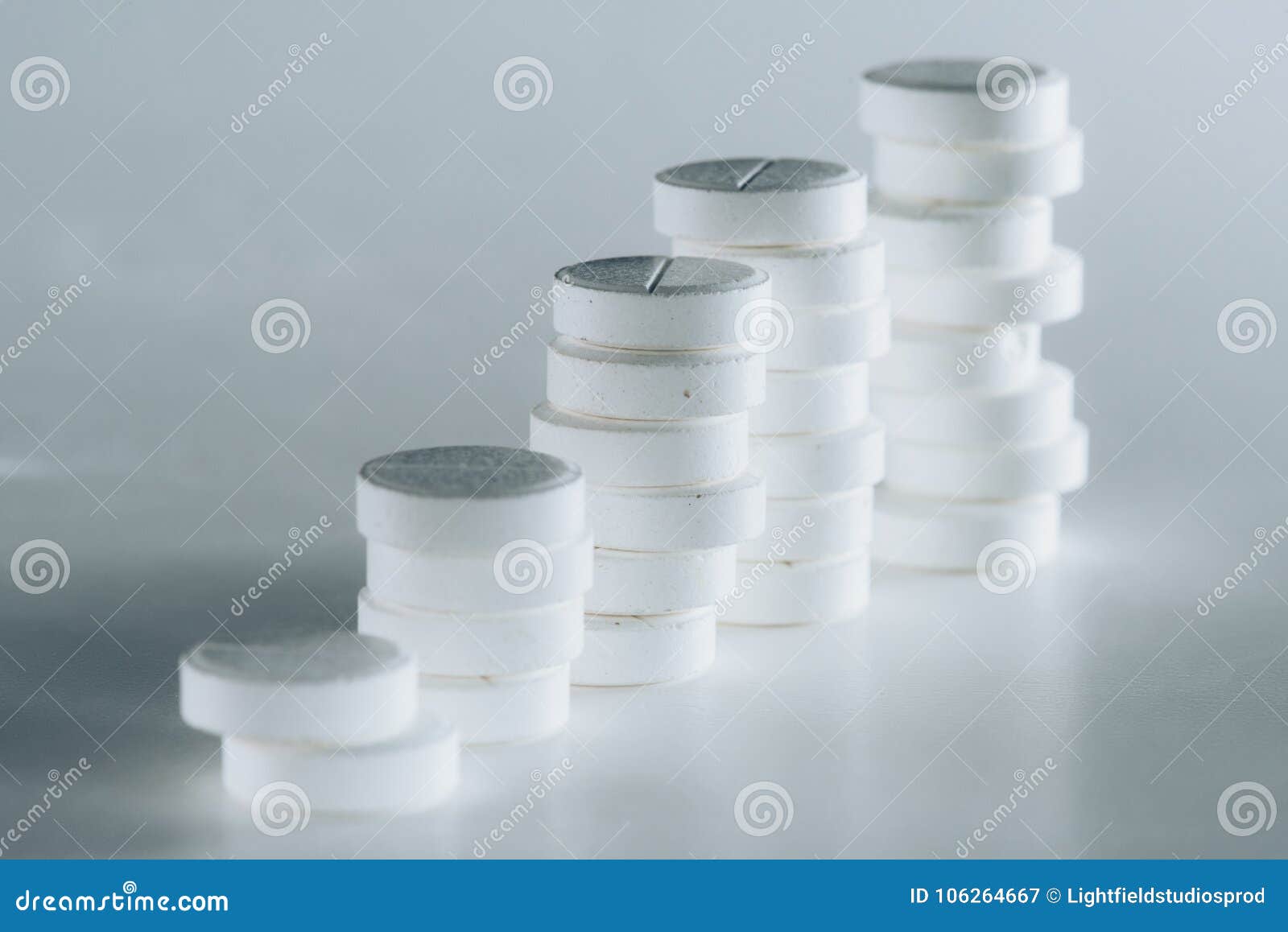 Round white tablets stock image. Image of treatment - 106264667