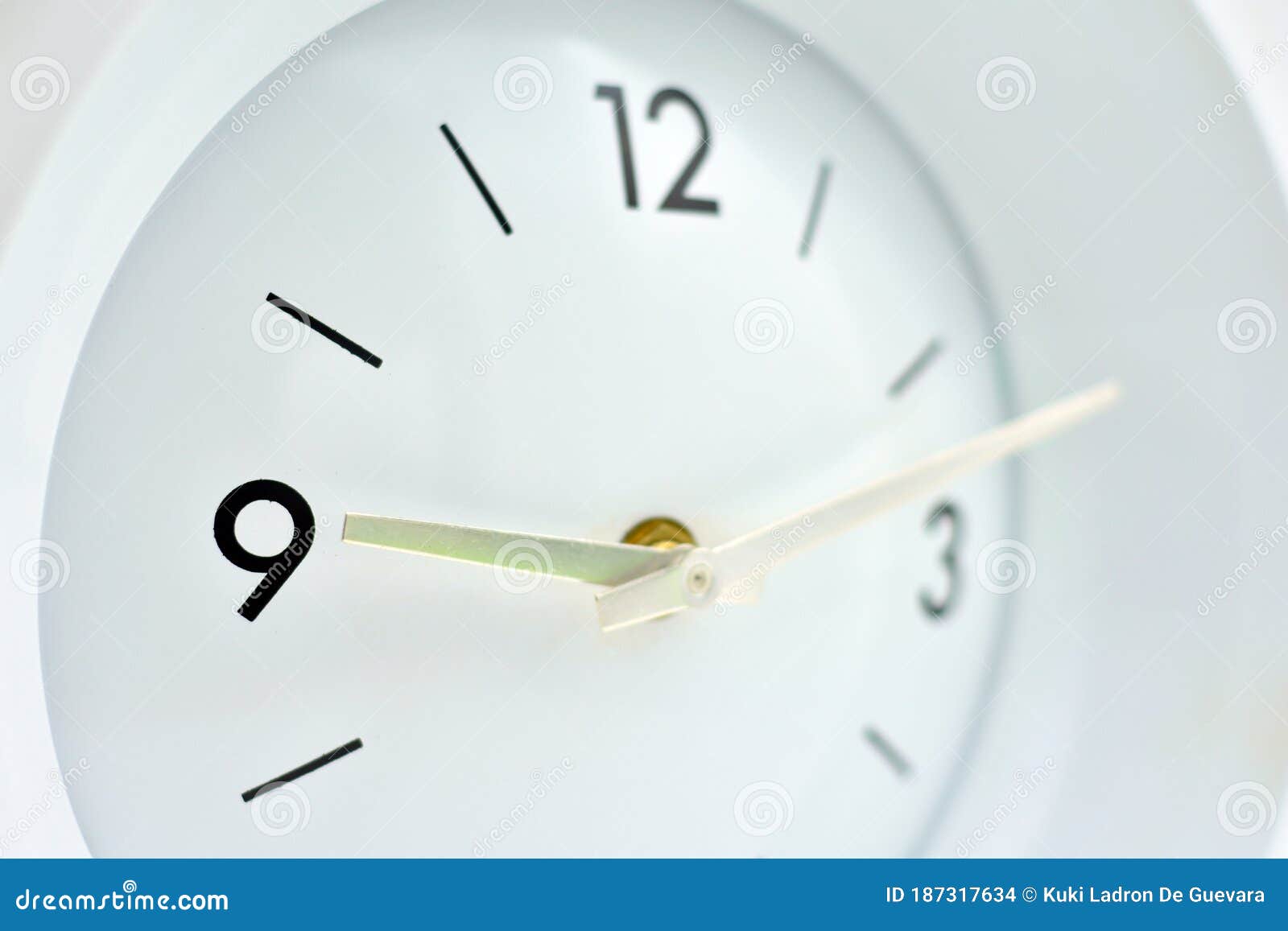 Wall clock measuring time stock photo. Image of time - 187317634