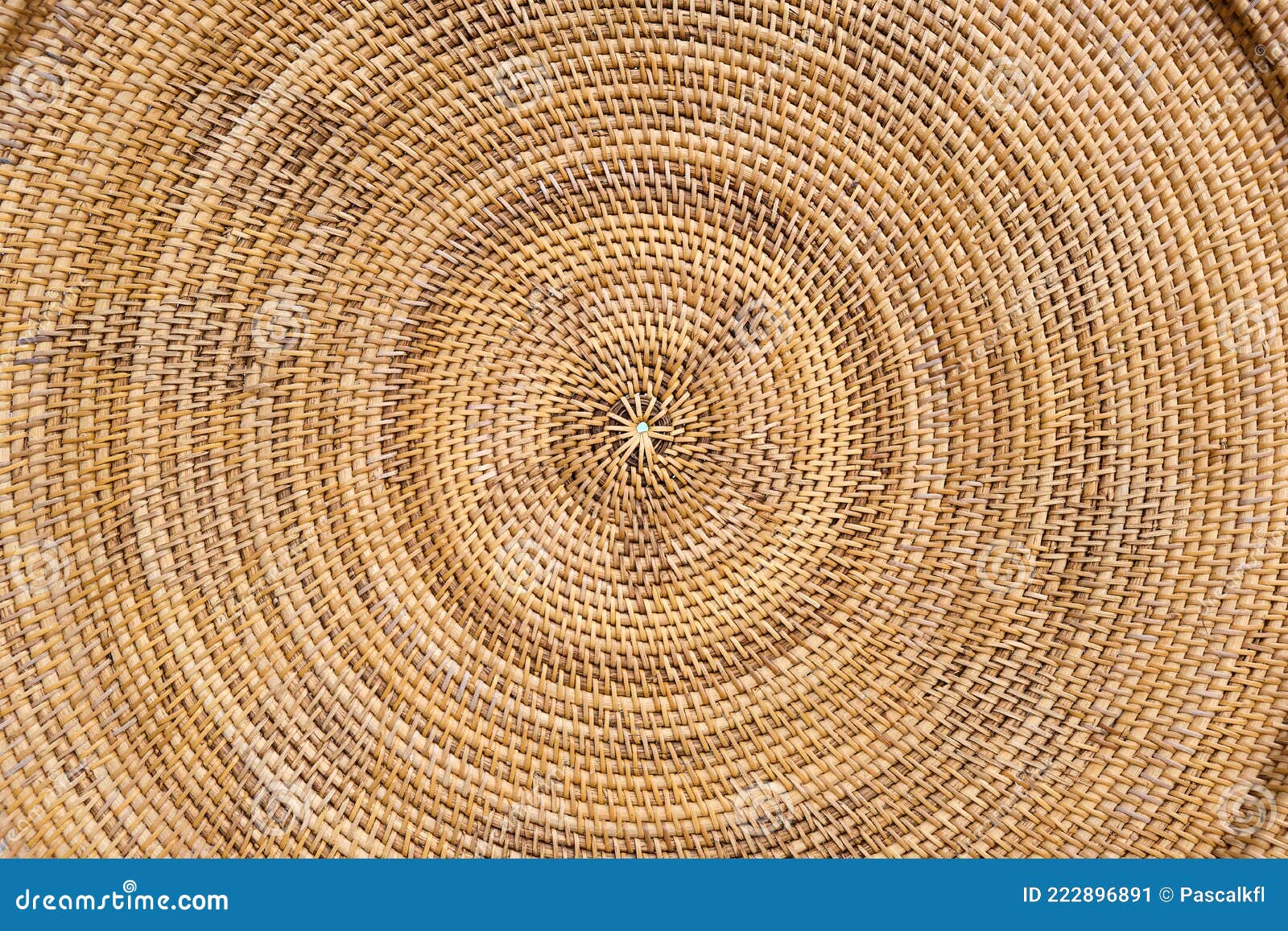 Round Wicker Woven Pattern Texture or Background Stock Image - Image of ...
