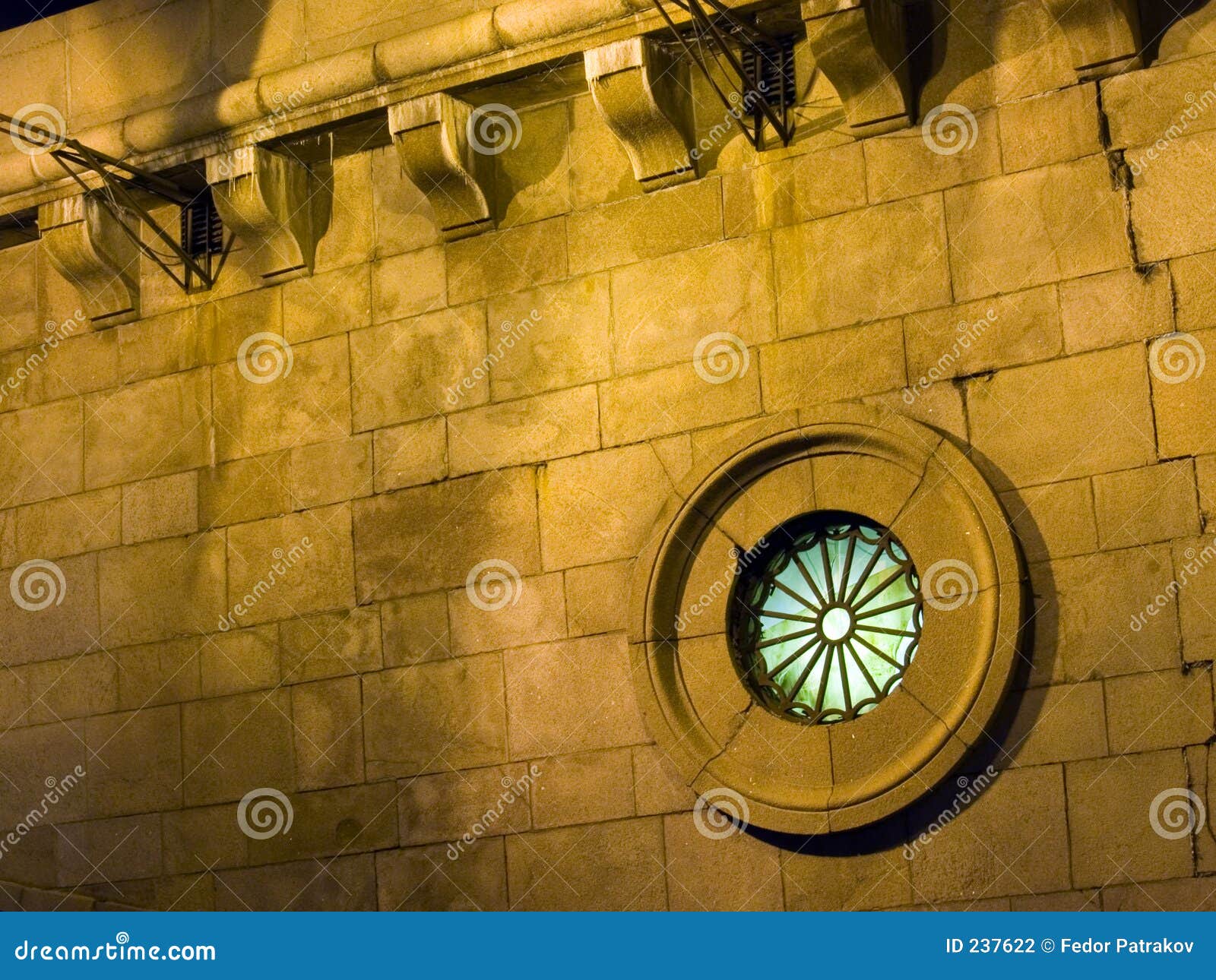 Round window stock photo. Image of temple, texture, yellow - 237622