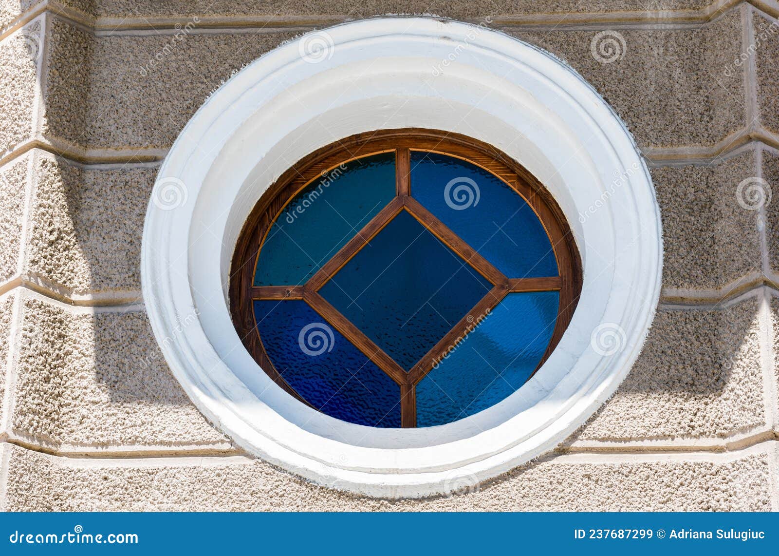 Round window stock image. Image of building, background - 237687299