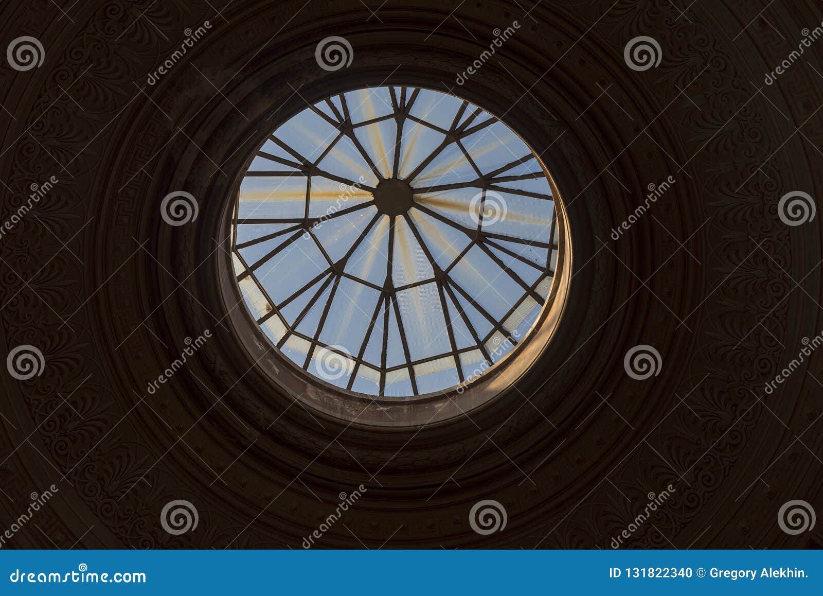 The Round Window in the Ceiling of the Vatican Editorial Image - Image ...
