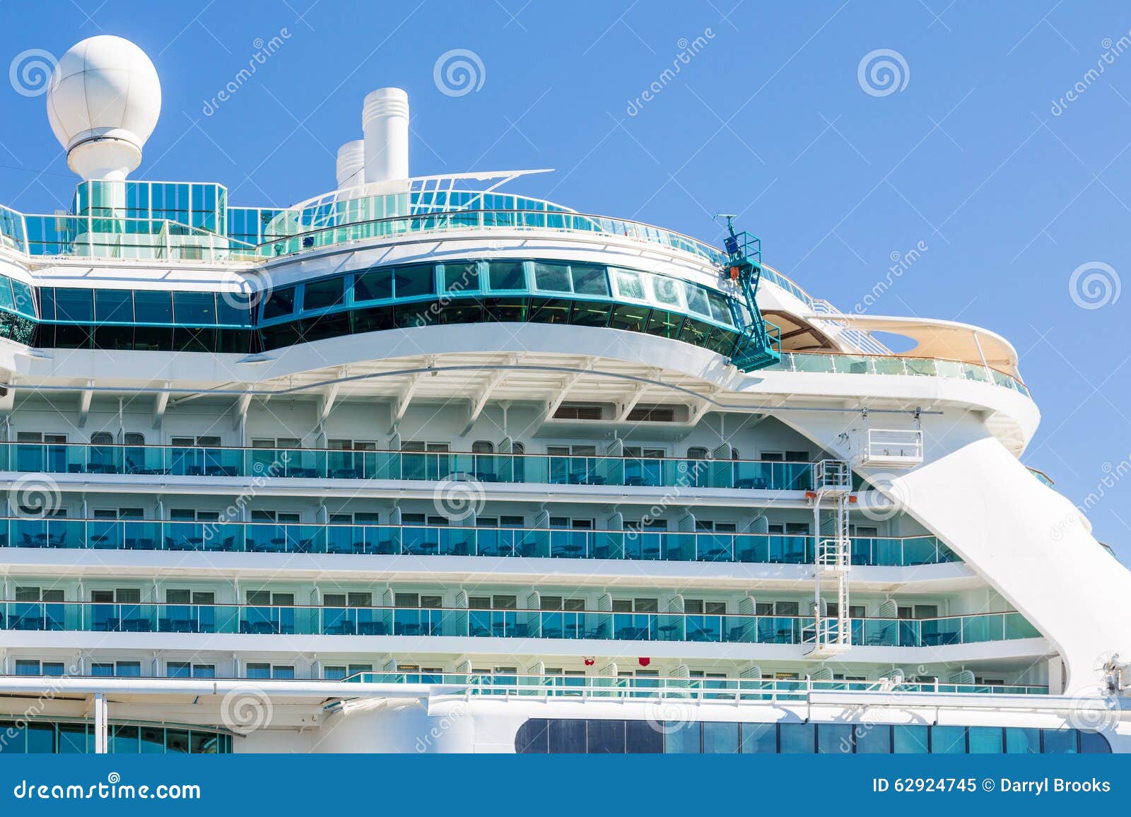 Round Window on Cruise Ship Top Deck Stock Image - Image of scenic ...