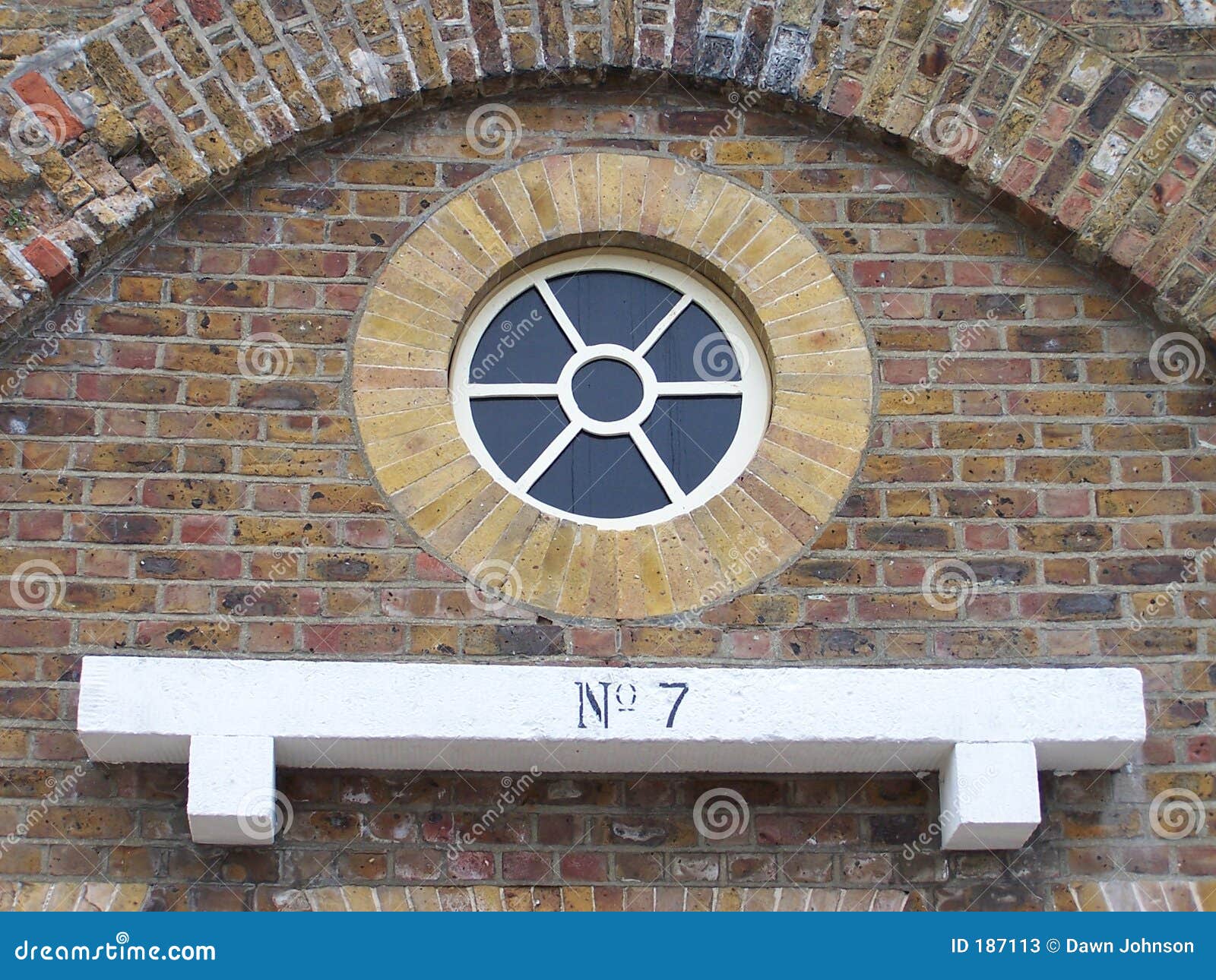 Round Window Detail and Plinth Stock Image - Image of plinth, history ...