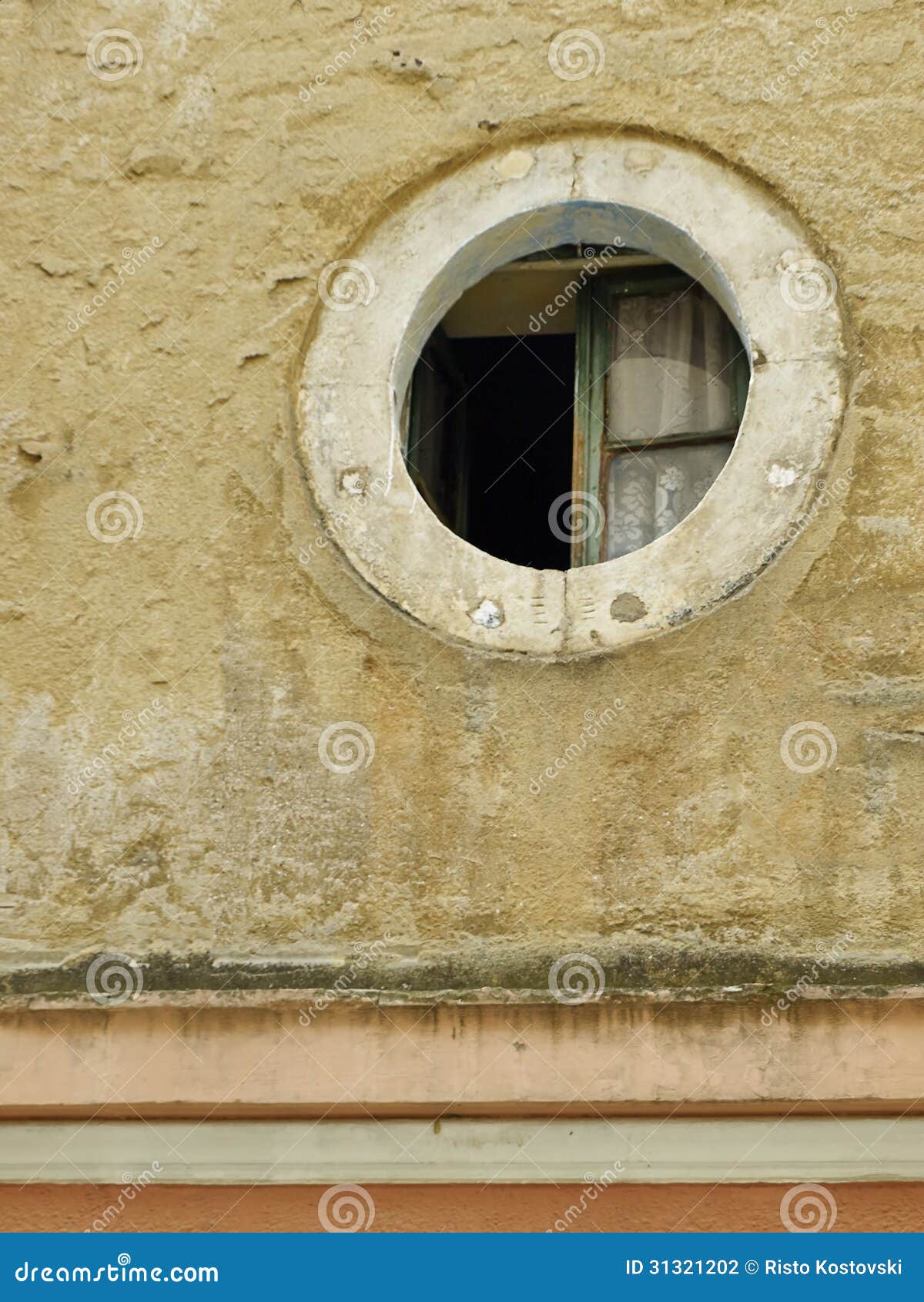 Round window stock photo. Image of architecture, normal - 31321202