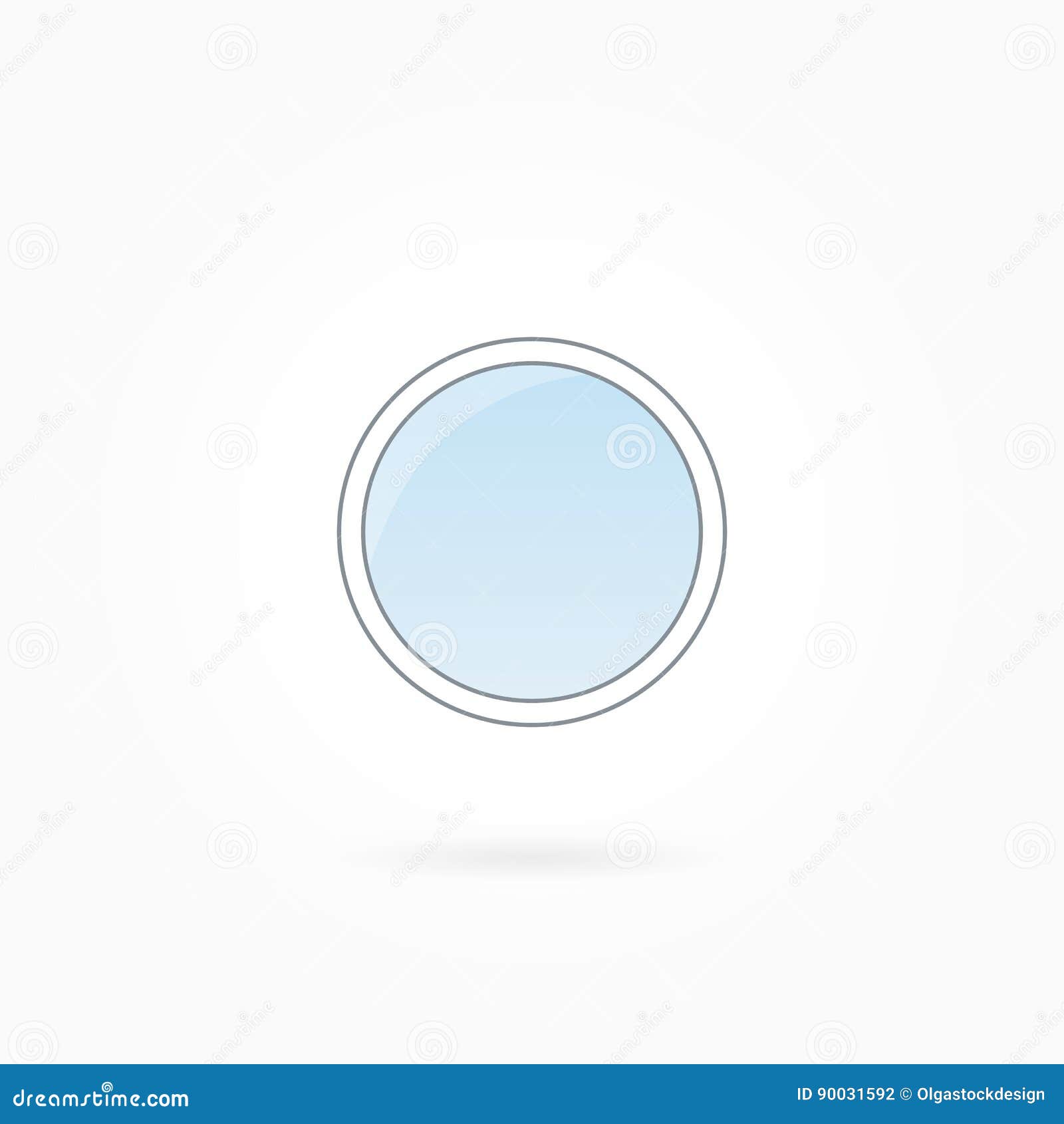 Round Window Frame Vector Illustration, Eps 10 Stock Vector ...