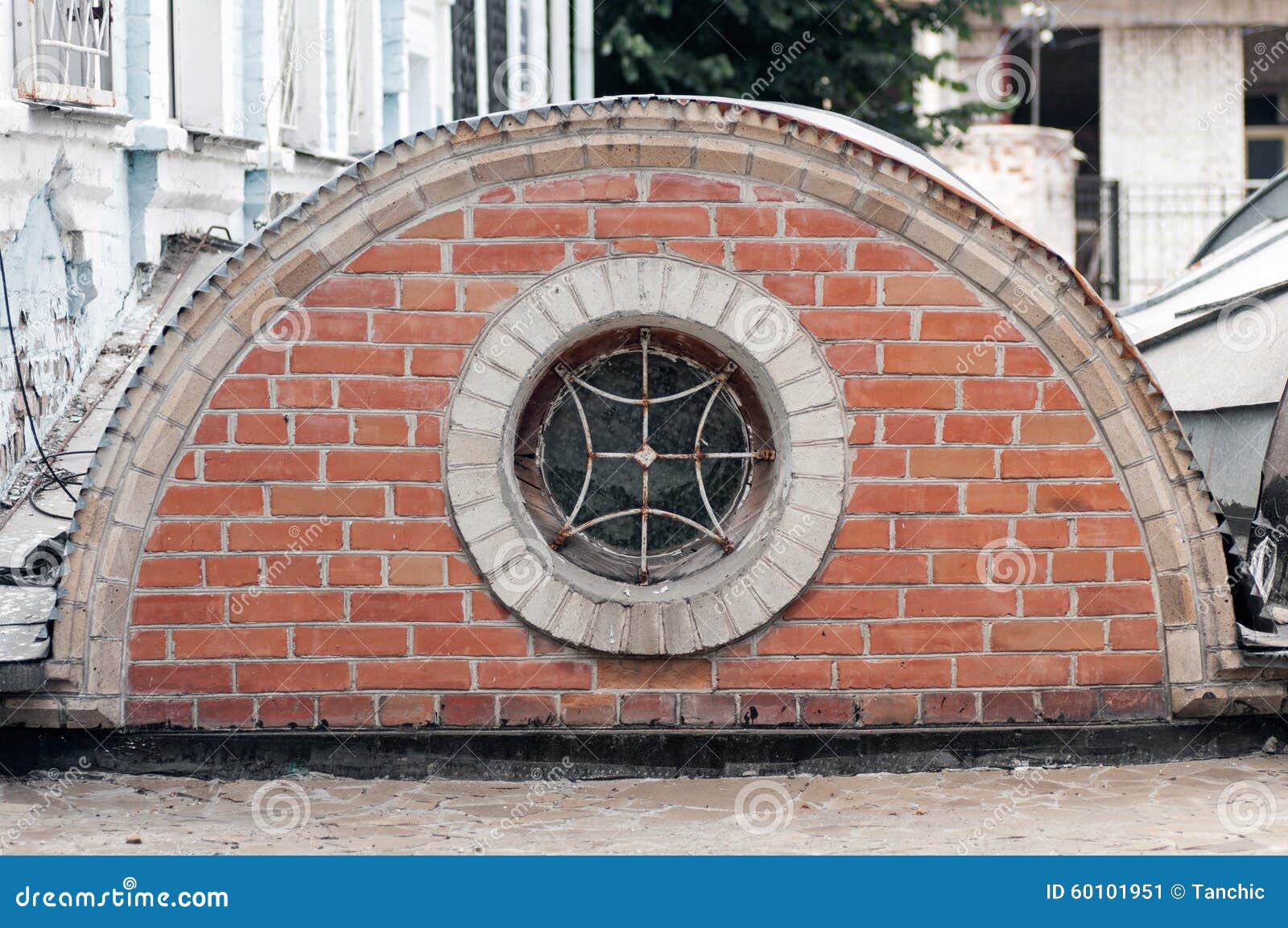 Round window with grille stock image. Image of glass - 60101951