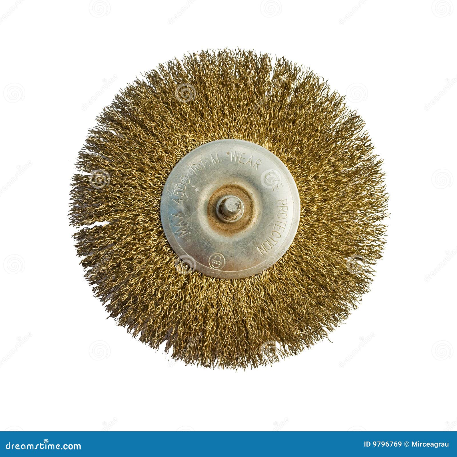 Round wire brush stock image. Image of shot, solid, white - 9796769