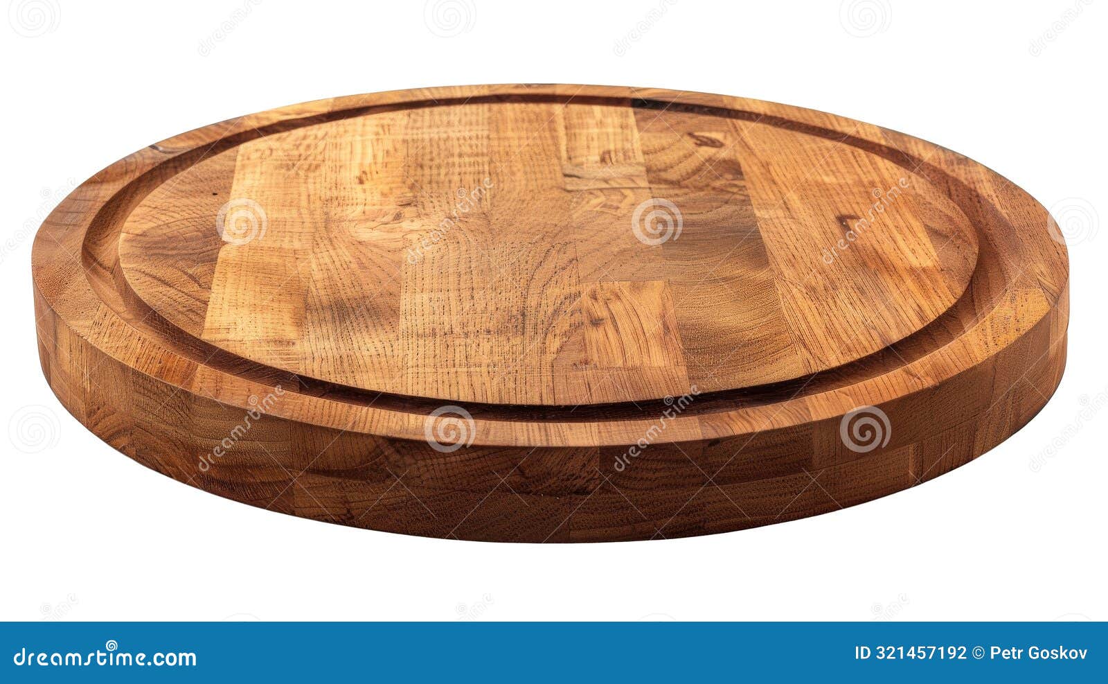 Round Wooden Cutting Board Isolated Stock Photo - Image of textured ...