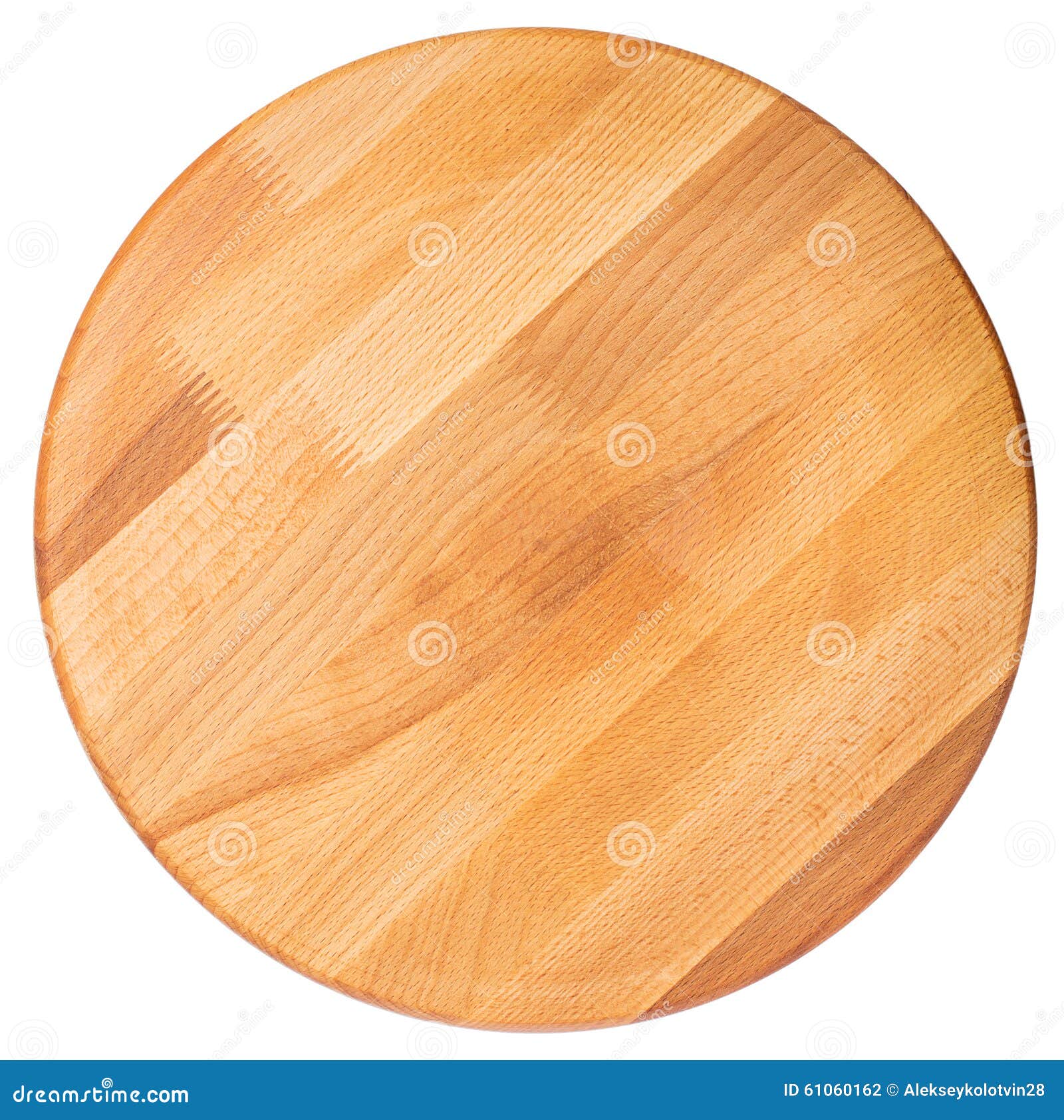 Round Wooden Cutting Board. Top View Stock Photo - Image of background ...