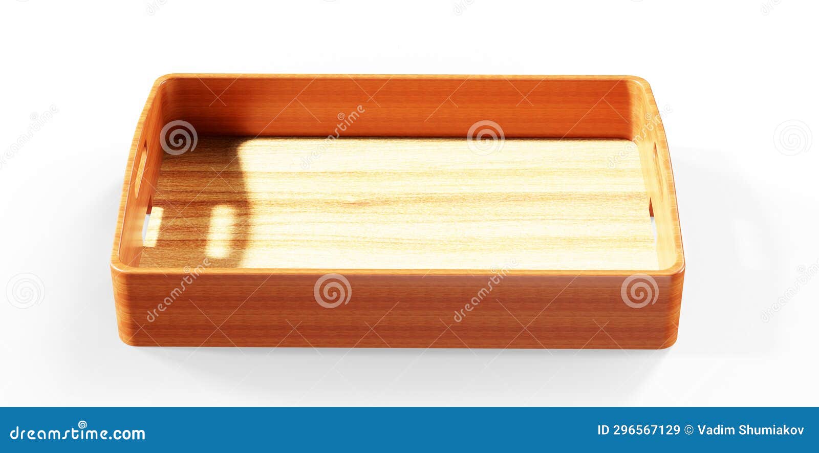 Round Wooden Pizza Board without Handle, Isolated on White Backg 3d ...