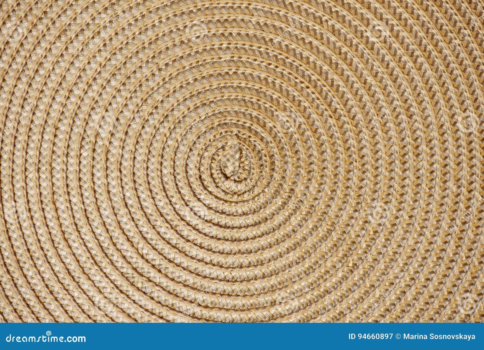 Round Woven Straw Background Stock Image - Image of close, detail: 94660897