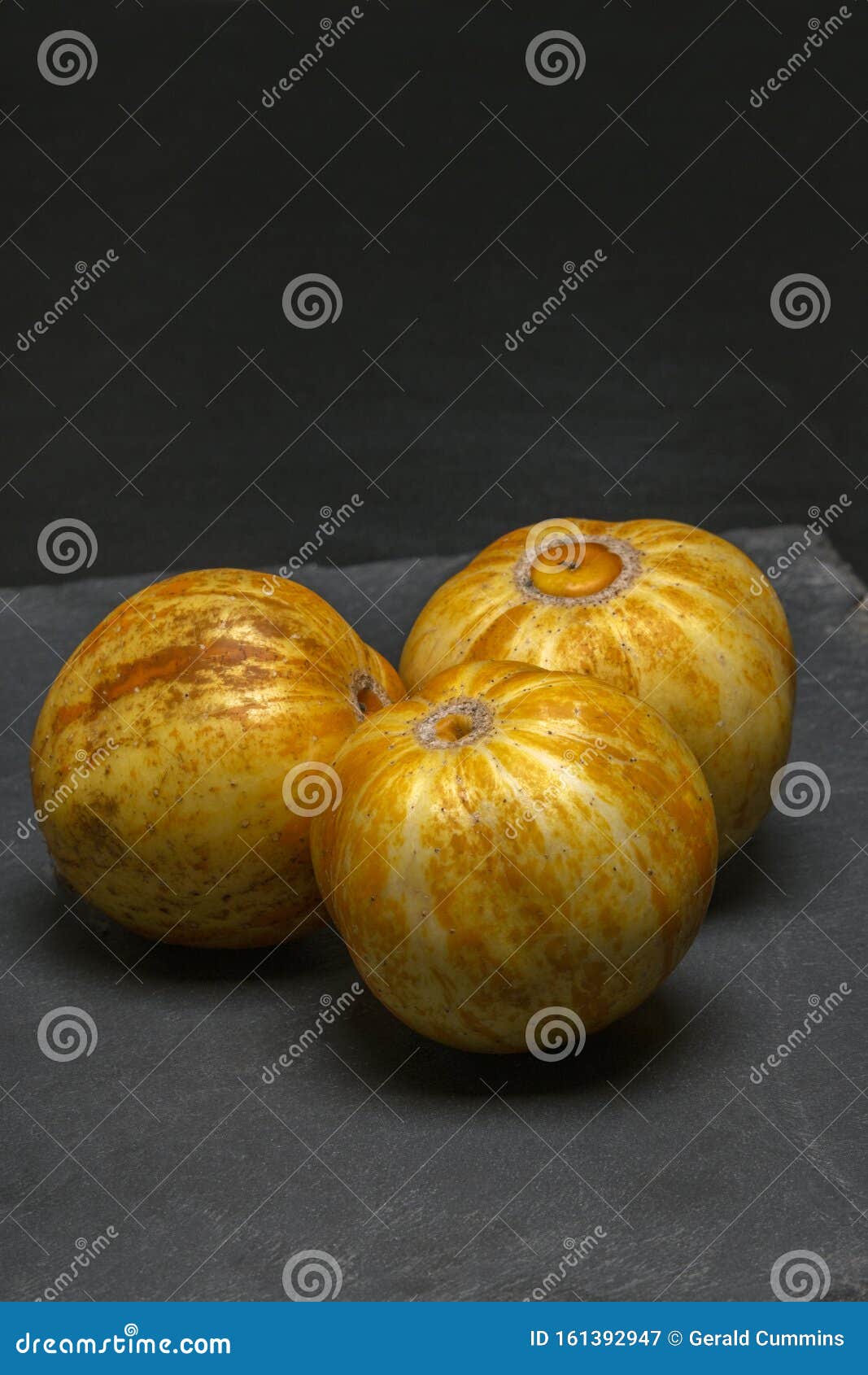 3 round yellow cucumbers stock image. Image of lemon - 161392947