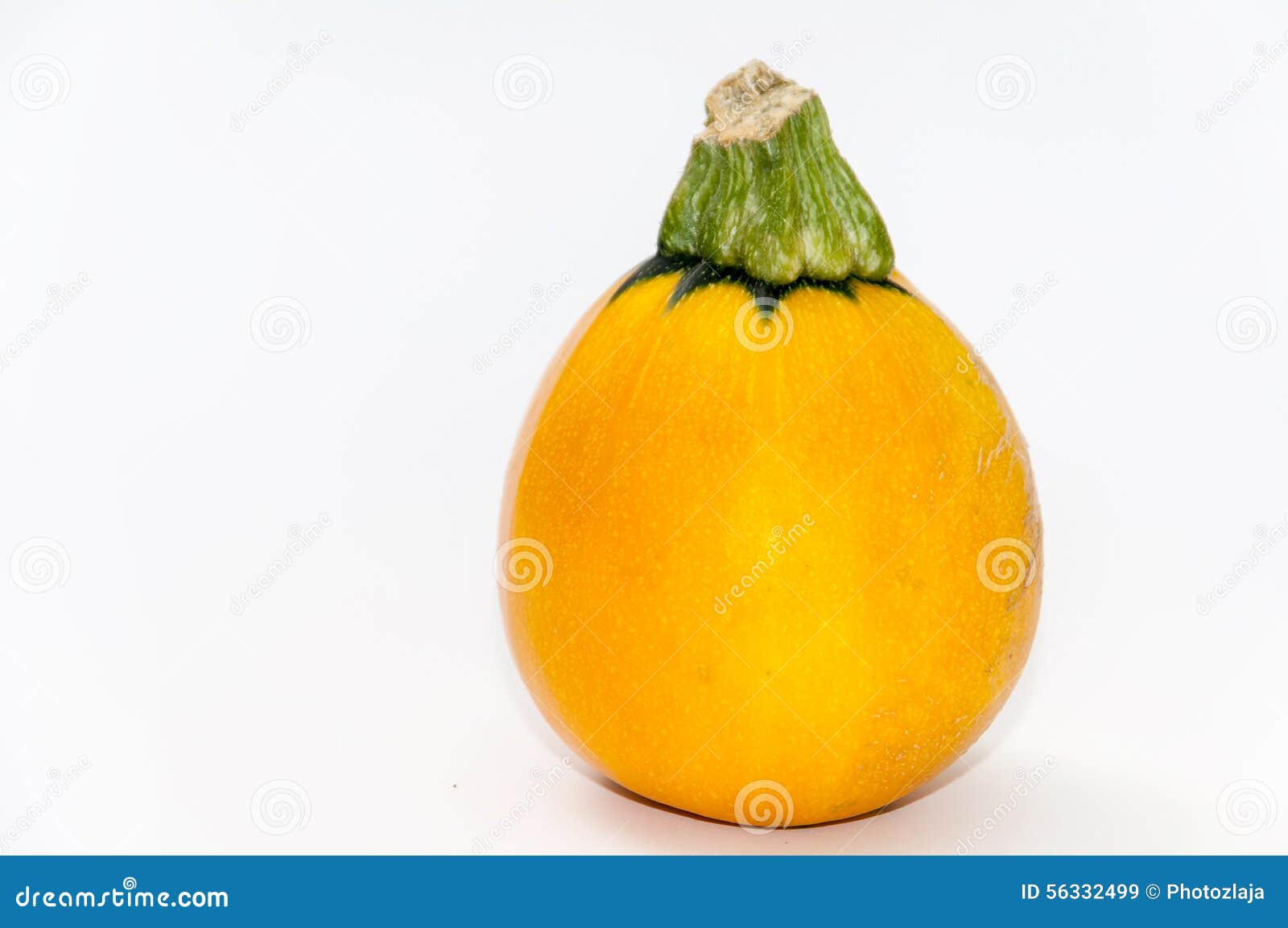 Round Yellow Zucchini Over White Stock Image - Image of ingredient ...
