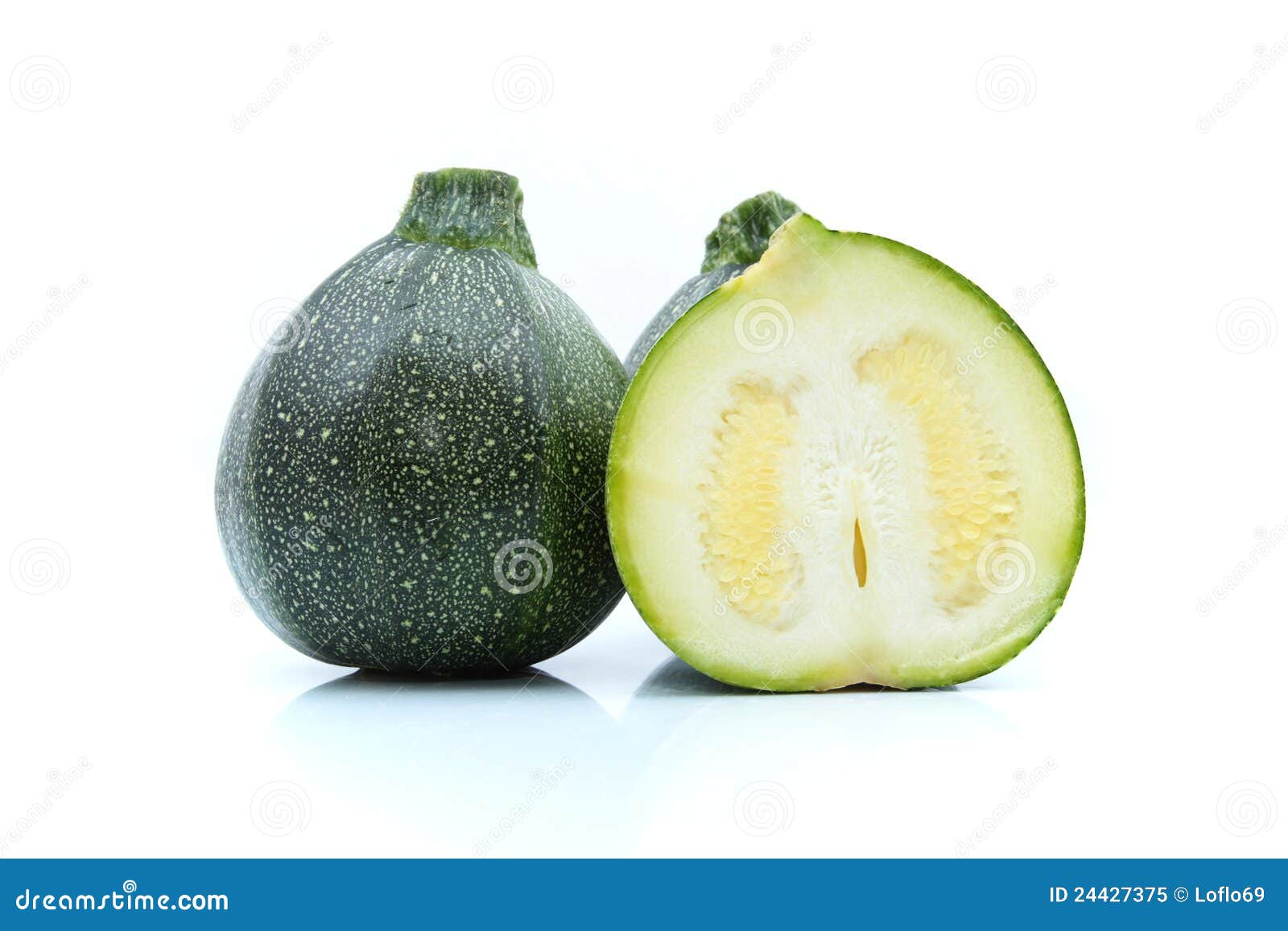 Round zucchini stock image. Image of courgette, vegetable - 24427375