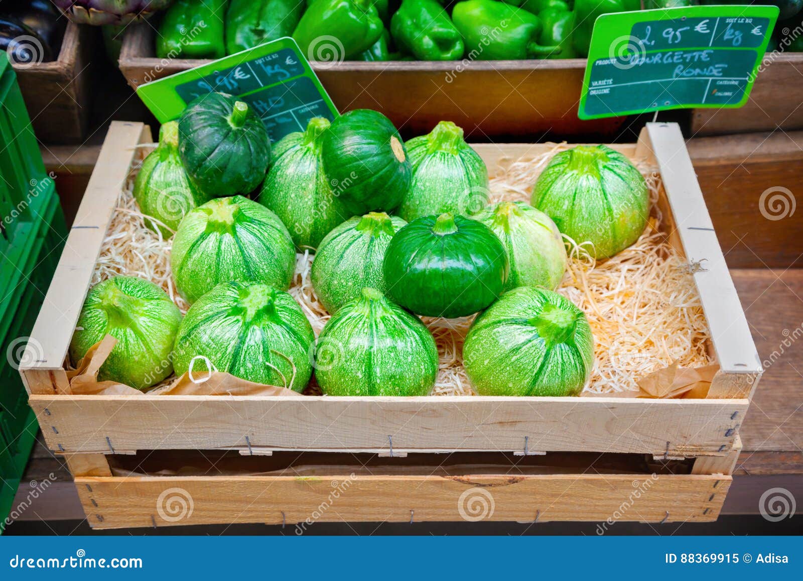 Round zucchini stock image. Image of salad, agriculture - 88369915