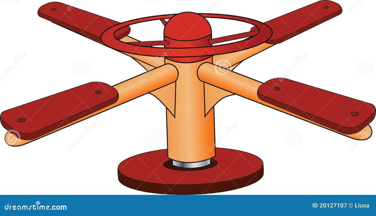 Roundabout stock vector. Illustration of equipment, park - 20127107