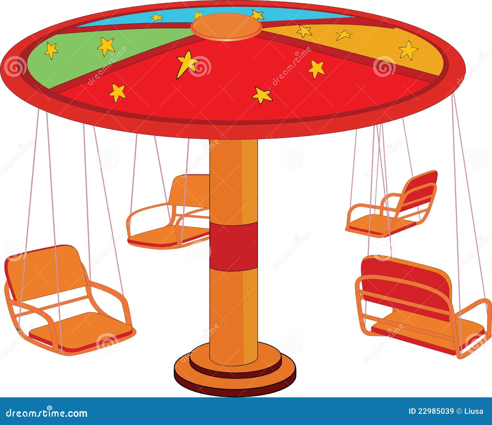 Roundabout stock vector. Illustration of festival, children - 22985039