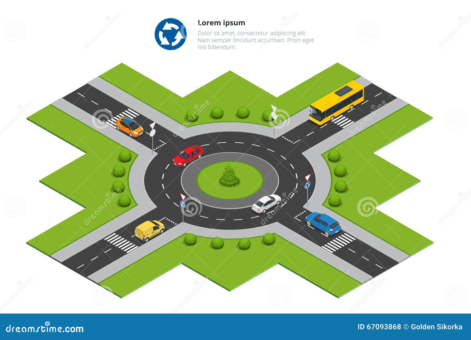 Roundabout, Cars, Roundabout Sign and Roundabout Road. Asphalted Road ... Roundabout, Cars, Roundabout Sign and Roundabout Road. Asphalted Road ...