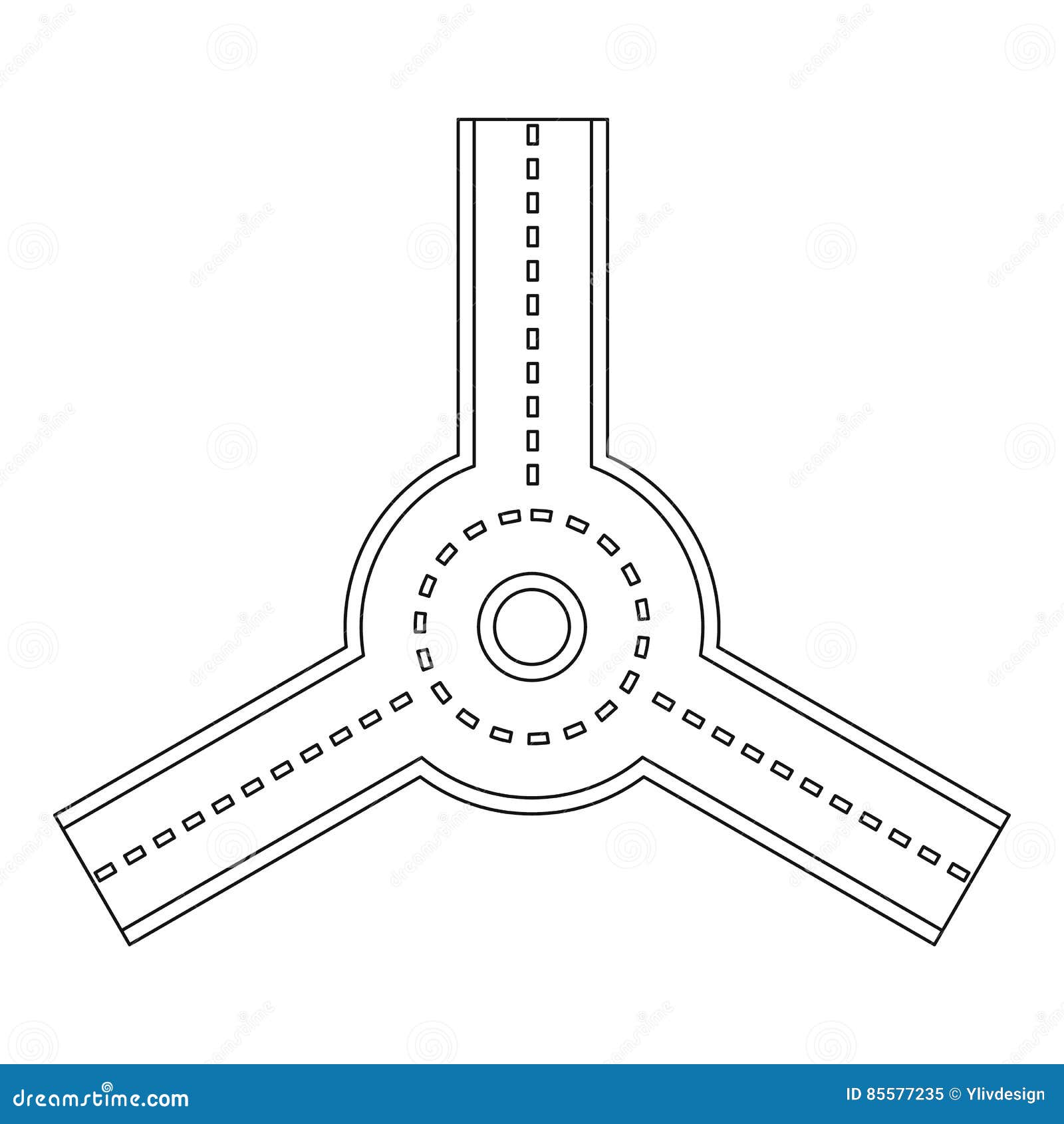 Roundabout Icon Vector Isolated On White Background, Logo Concept Of ...