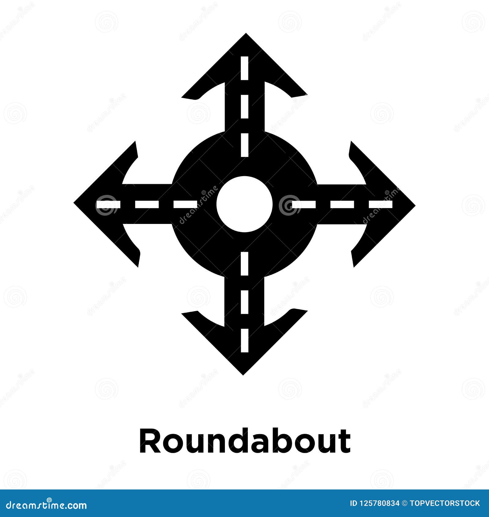 Roundabout Icon Vector Isolated On White Background, Logo Concept Of ... Roundabout Icon Vector Isolated On White Background, Logo Concept Of ...
