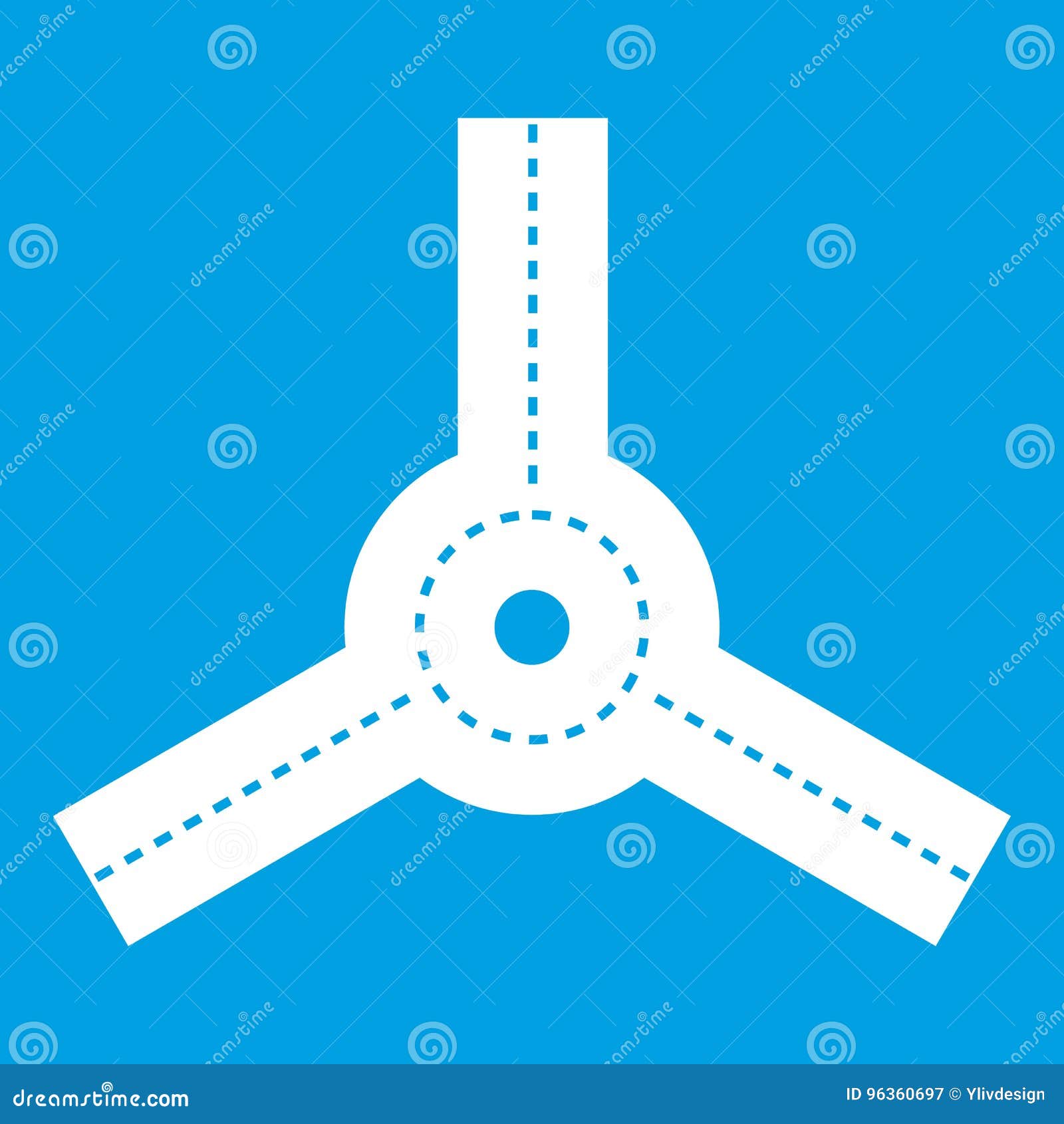 Roundabout Icon Vector Isolated On White Background, Logo Concept Of ...