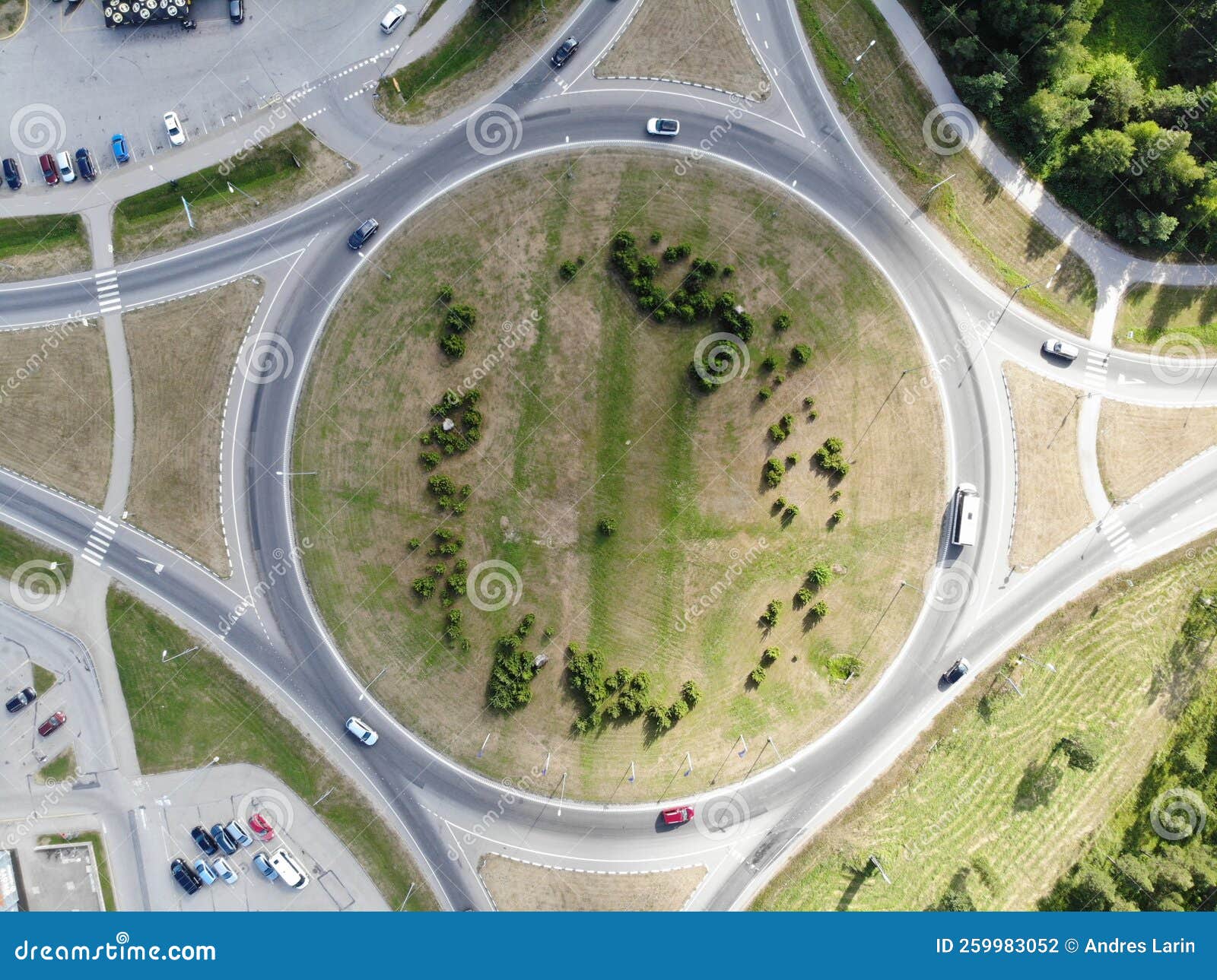 Roundabout stock photo. Image of summer, camera, highway - 259983052