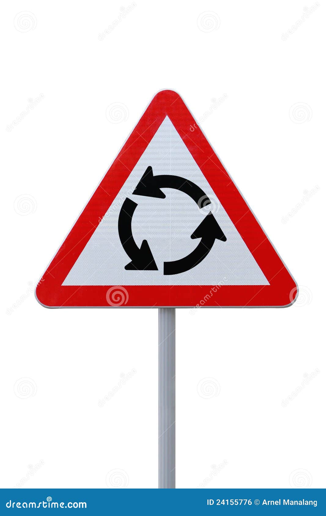 Isolated Roundabout Sign Stock Photo | CartoonDealer.com #3170508
