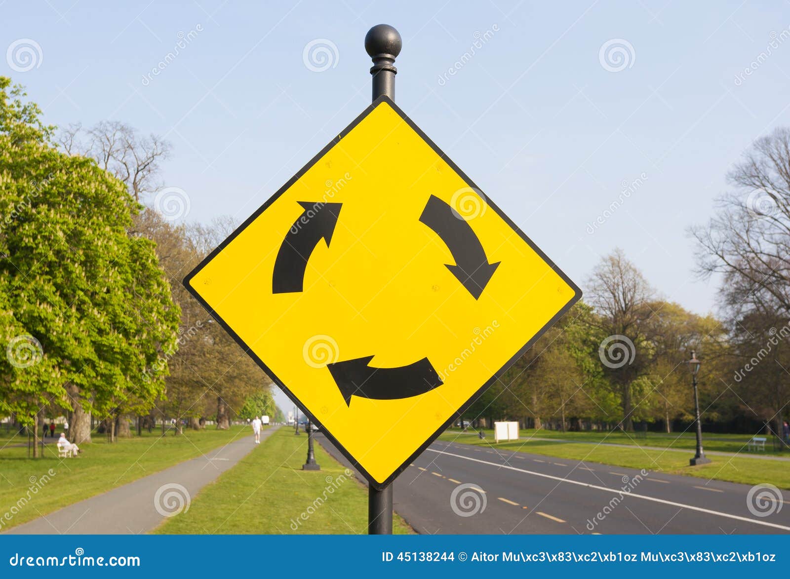 Roundabout sign stock photo. Image of retro, roundabout - 45138244