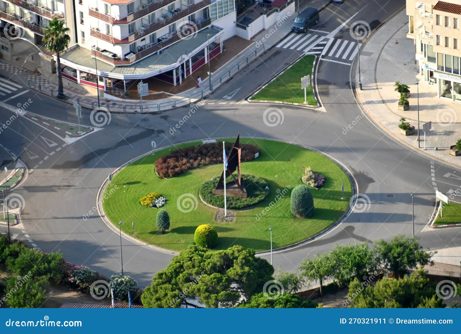 Roundabout stock image. Image of lane, plaza, roun, freeway - 270321911