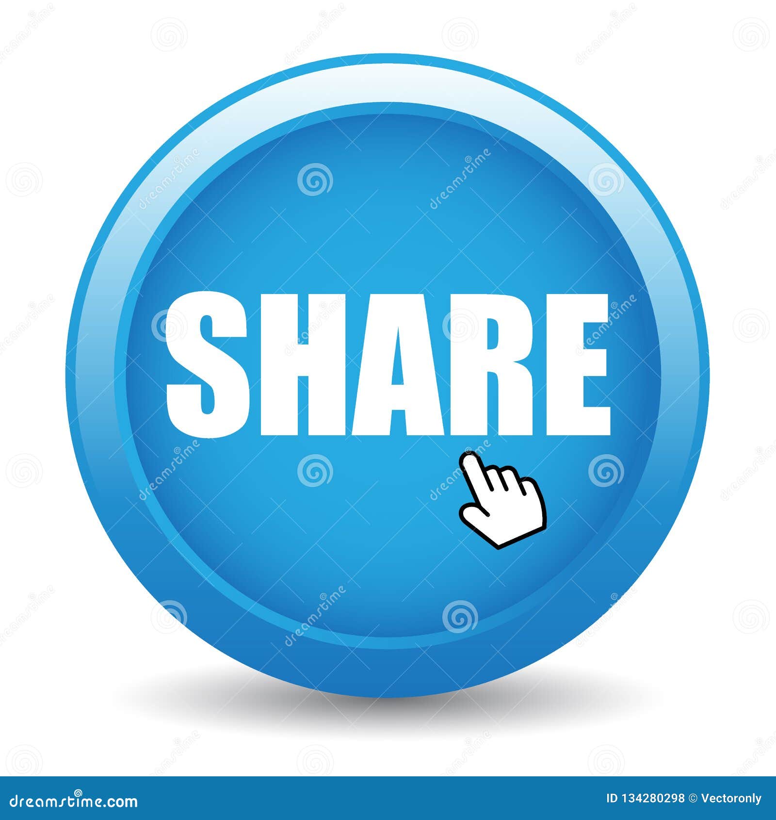 Share button icon stock illustration. Illustration of clicking - 134280298