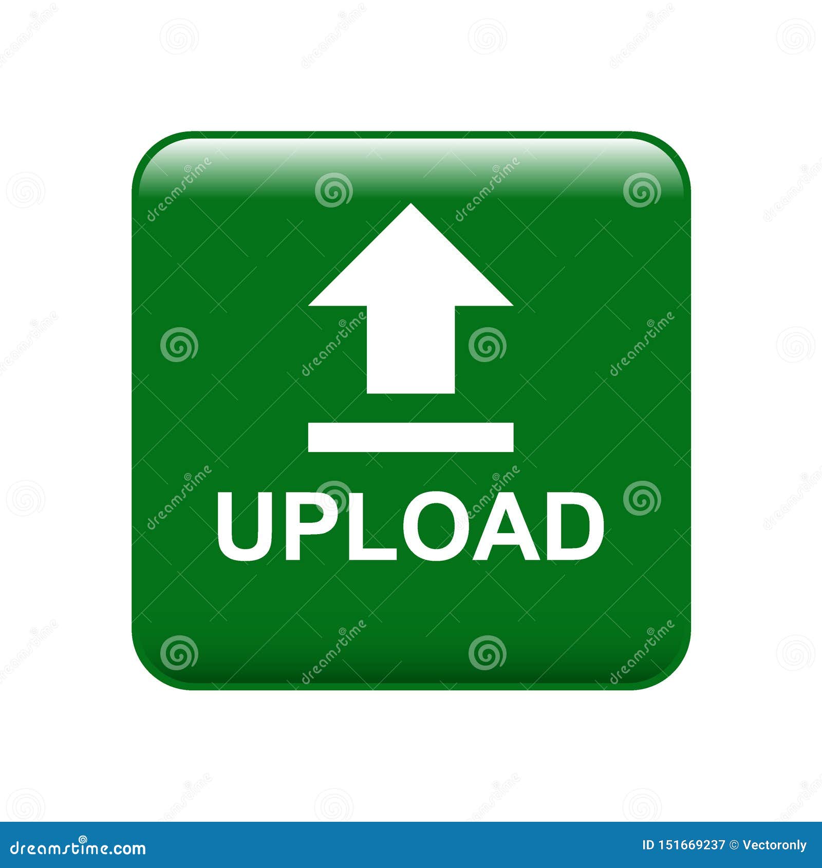 Upload button stock illustration. Illustration of network - 151669237