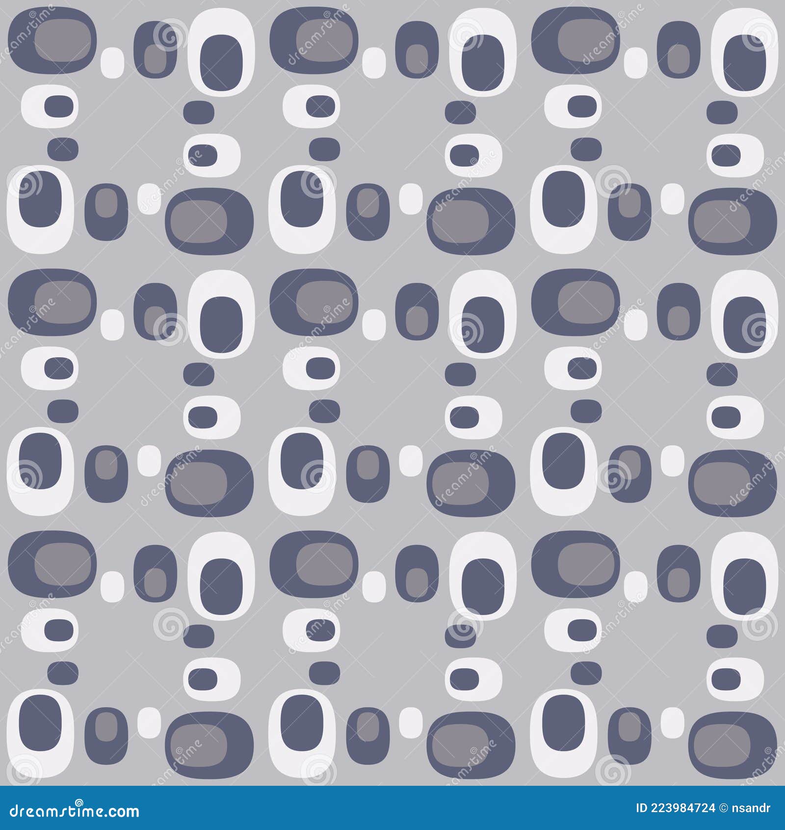 Rounded Abstract Seamless Pattern - Accent for Any Surfaces Stock ...