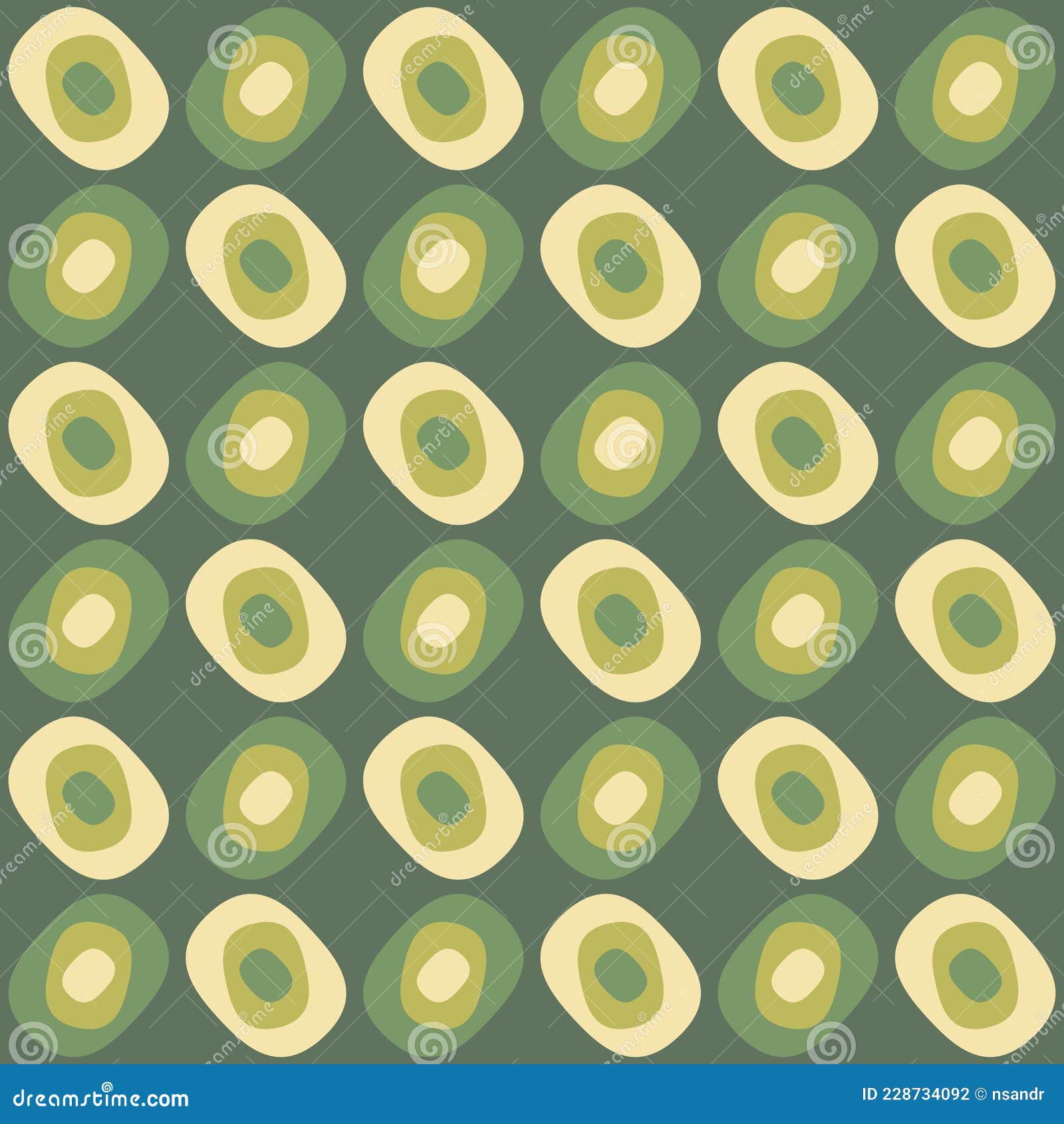 Rounded Abstract Seamless Pattern - Accent for Any Surfaces Stock ...