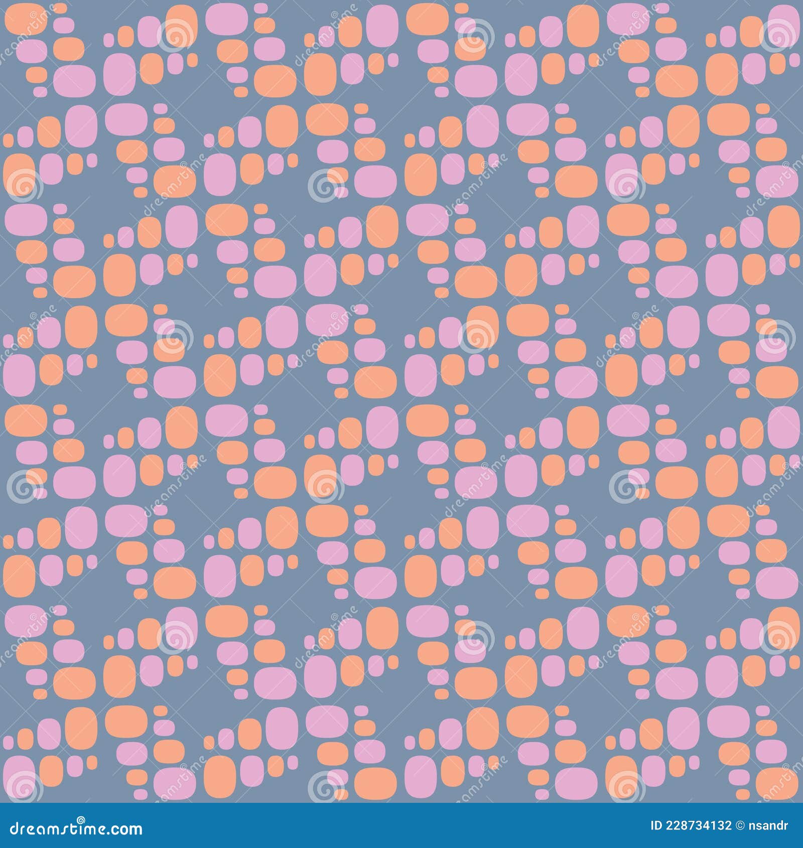 Rounded Abstract Seamless Pattern - Accent for Any Surfaces Stock ...