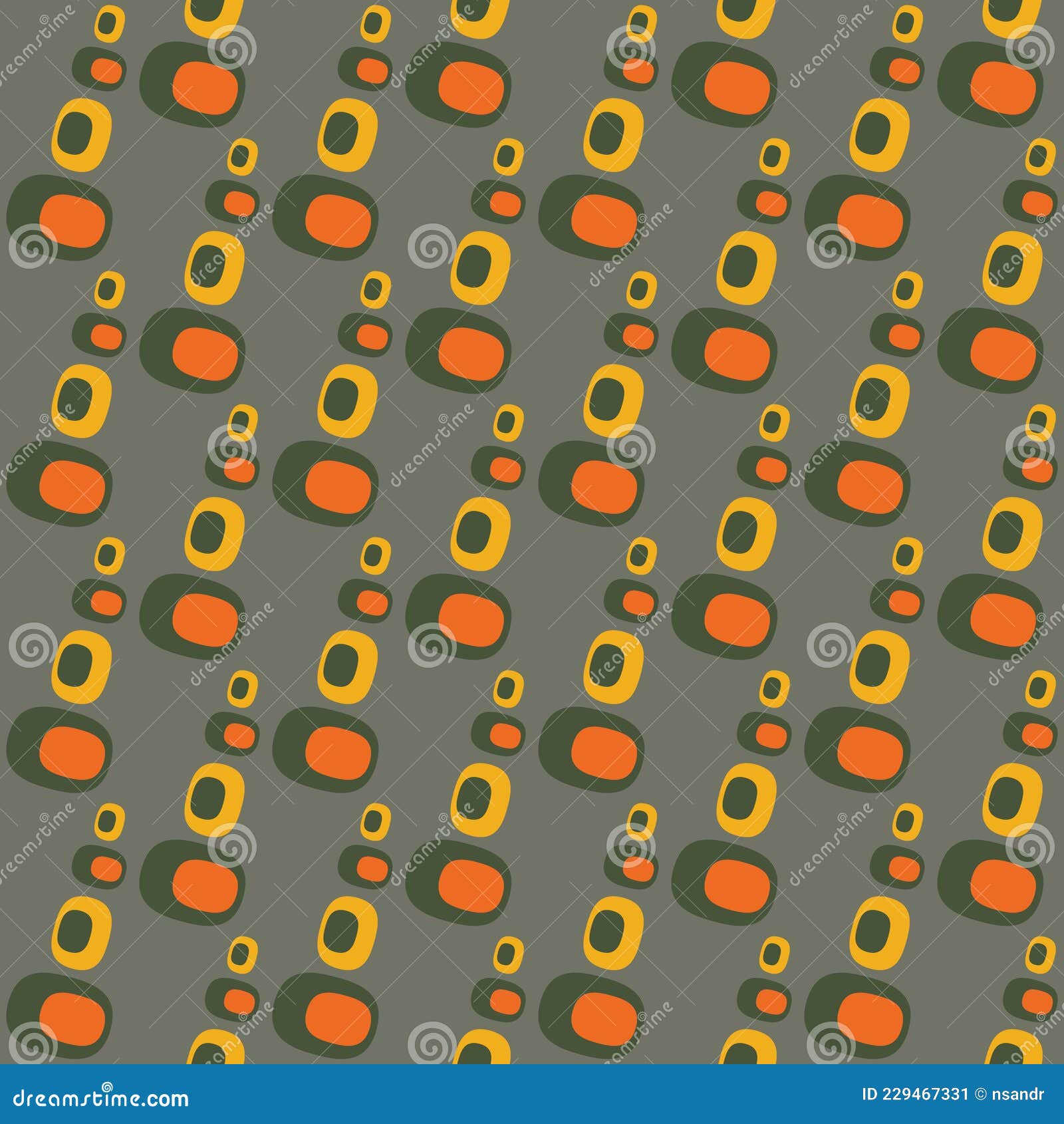 Rounded Abstract Seamless Pattern - Accent for Any Surfaces Stock ...