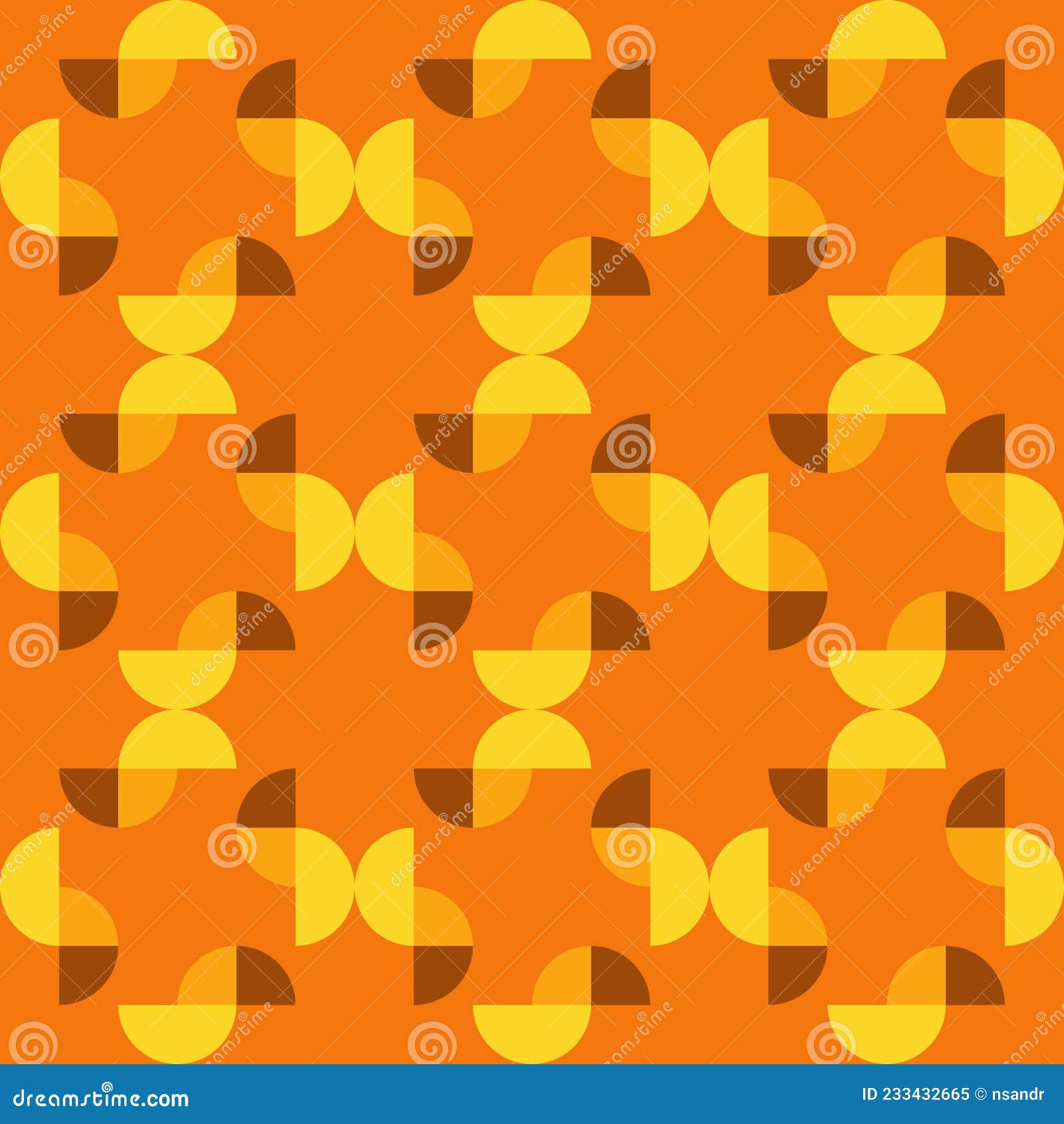 Rounded Abstract Seamless Pattern - Accent for Any Surfaces Stock ...