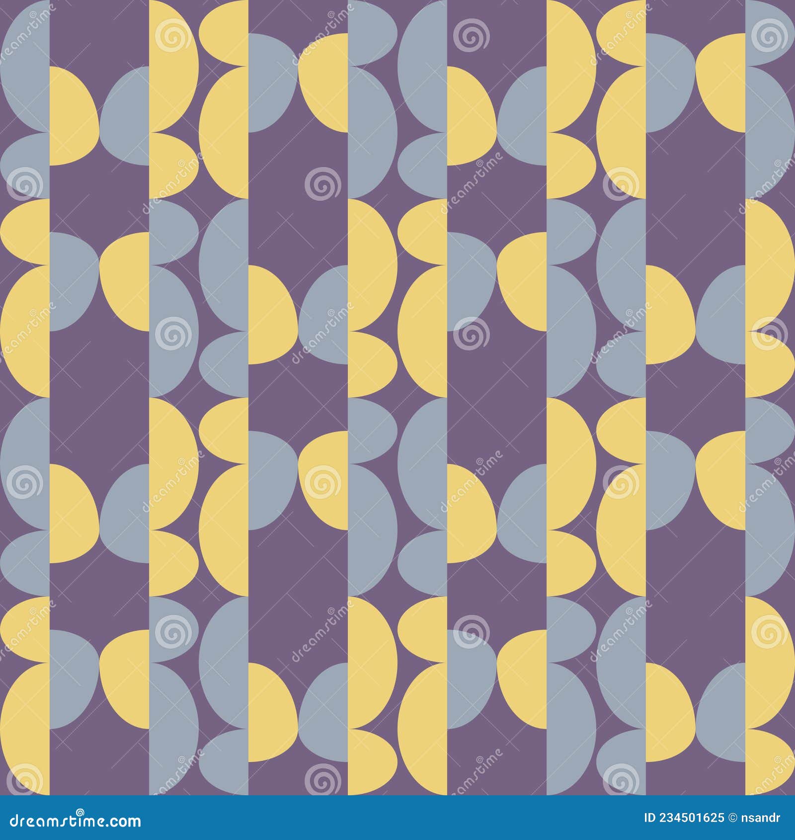 Rounded Abstract Seamless Pattern - Accent for Any Surfaces Stock ...