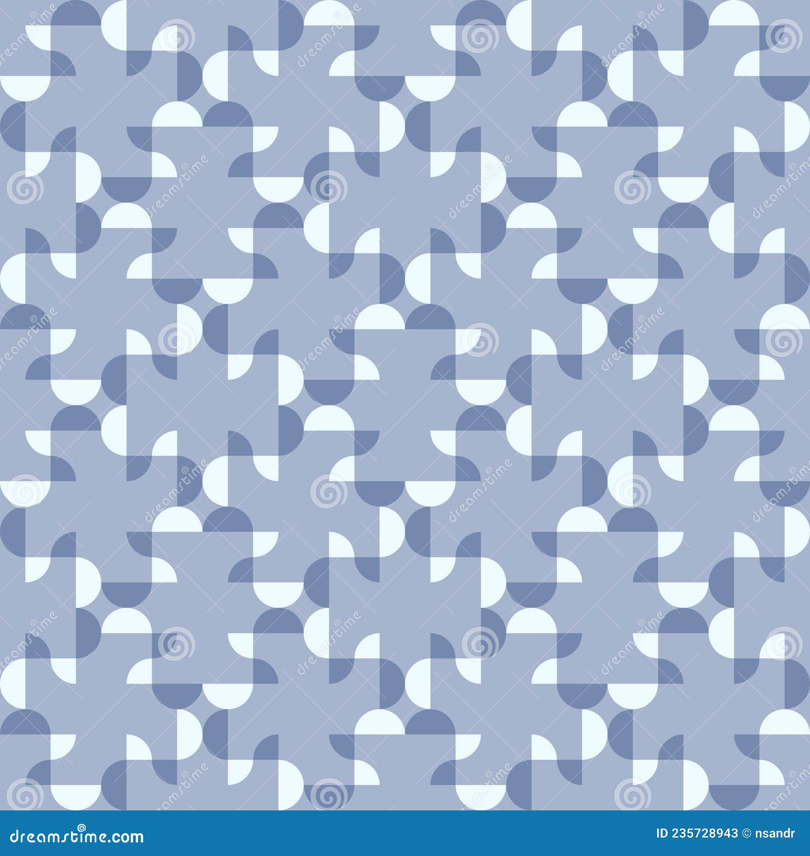 Rounded Abstract Seamless Pattern - Accent for Any Surfaces Stock ...