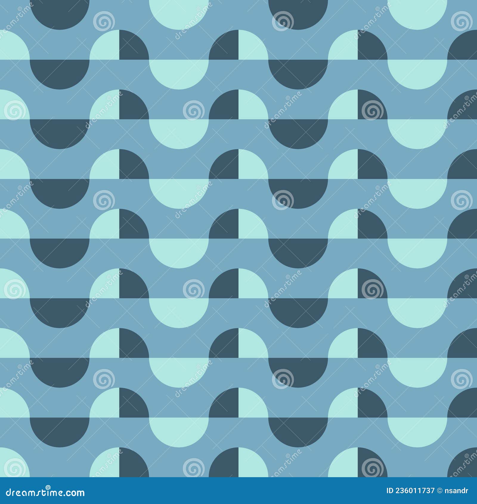 Rounded Abstract Seamless Pattern - Accent for Any Surfaces Stock ...
