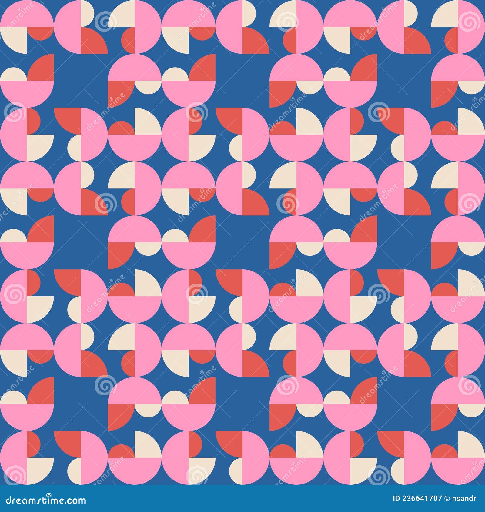 Rounded Abstract Seamless Pattern - Accent for Any Surfaces Stock ...